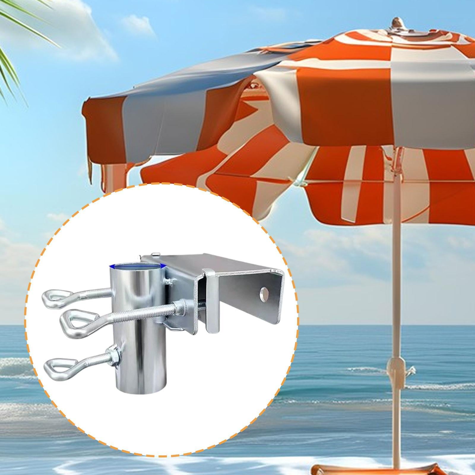 koolsoo Patio Umbrella Clamp Base Bracket Practical Metal Heavy Duty ...