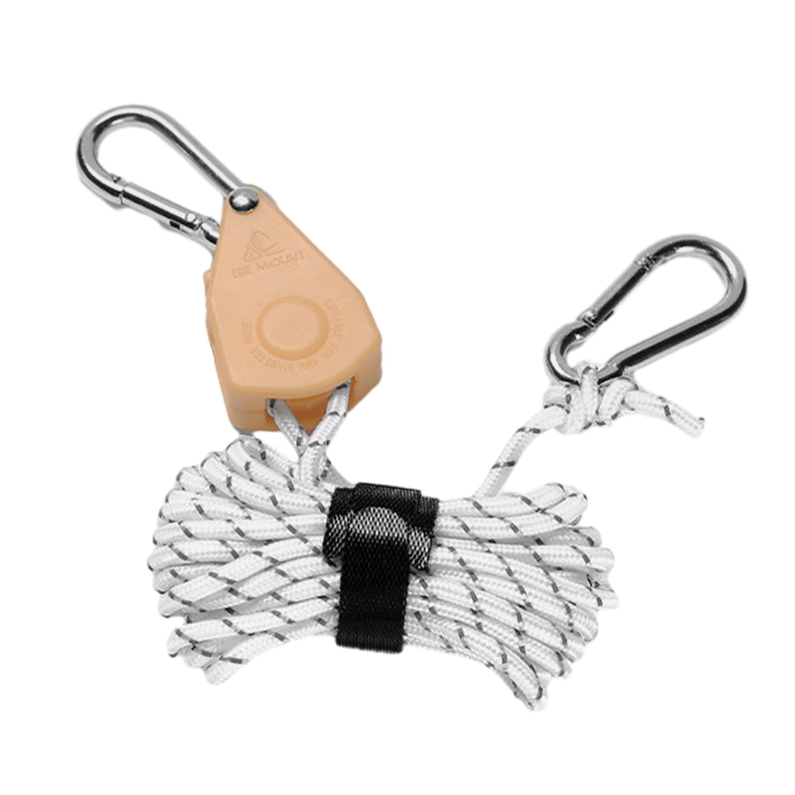 koolsoo Ratchet Pulley Rope Hanger Tent Wind Rope Reflective Tent Guide ...