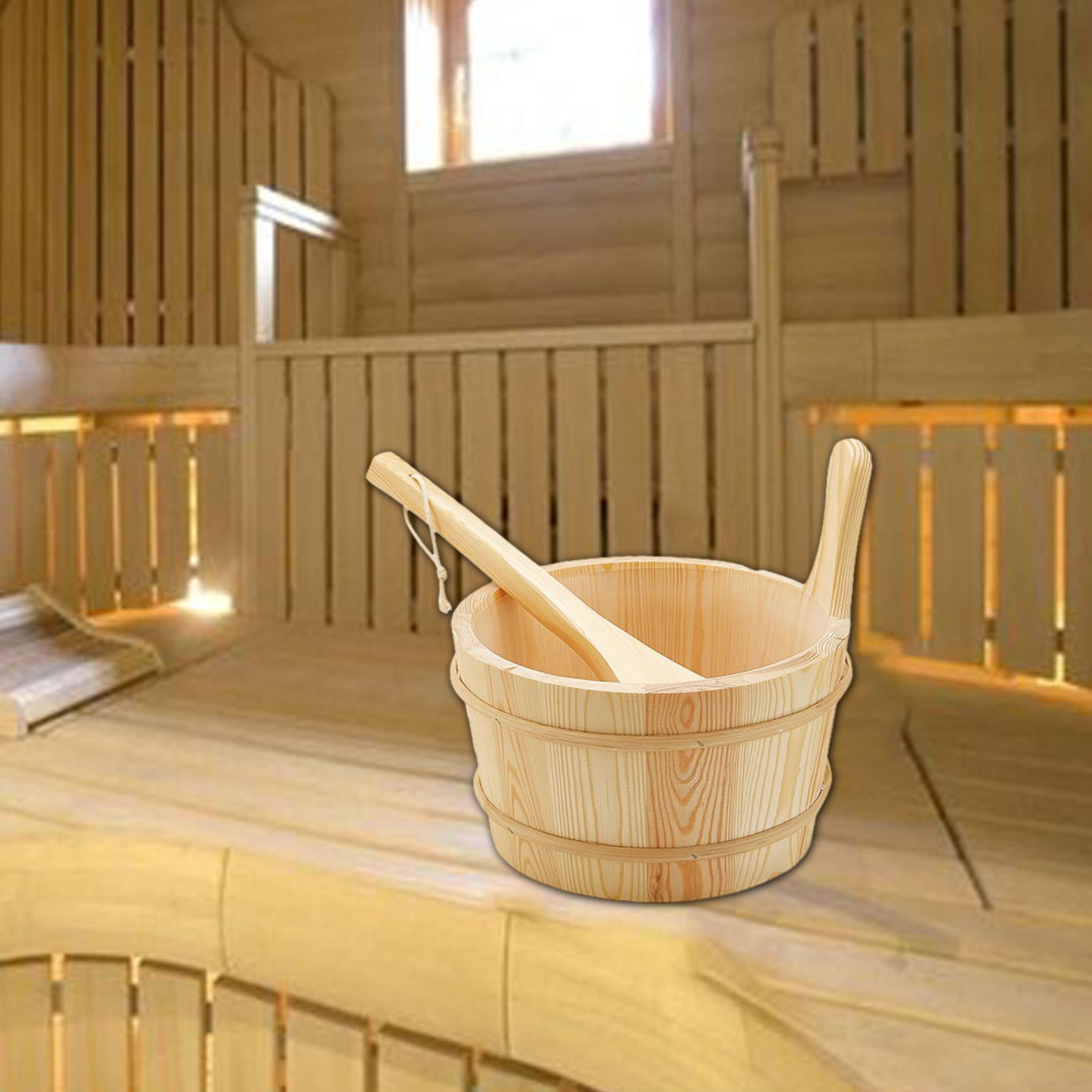 koolsoo Sauna Bucket and Ladle with Handle Professional ...