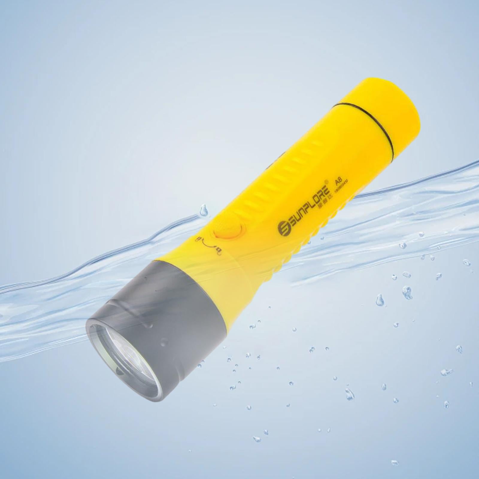 koolsoo Scuba Diving Flashlight Dive Torch, Waterproof Submarine Light ...