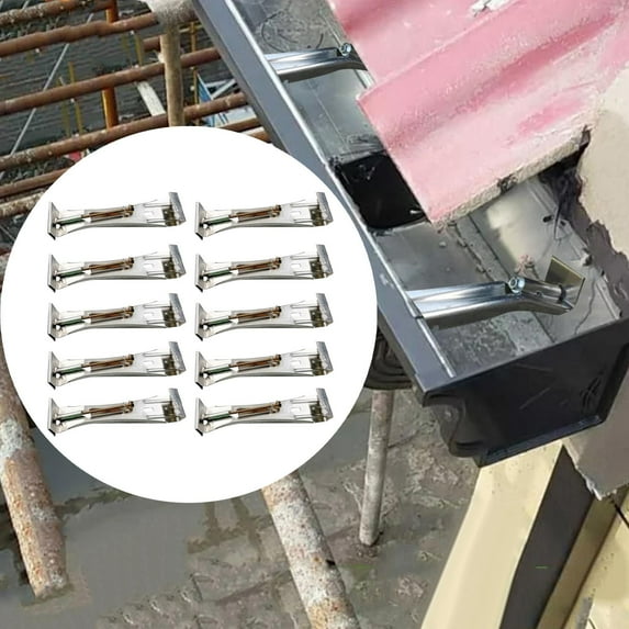 koolsoo Set of 10 Clip on Gutter Hangers Gutter Fastener for Fixing ...