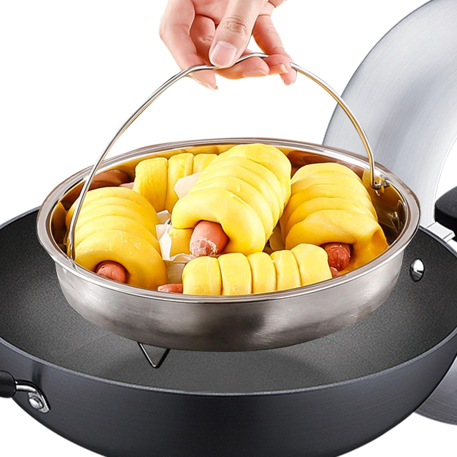 koolsoo Stainless Steel Steamer Basket Steam Rack. with Handle, Kitchen ...