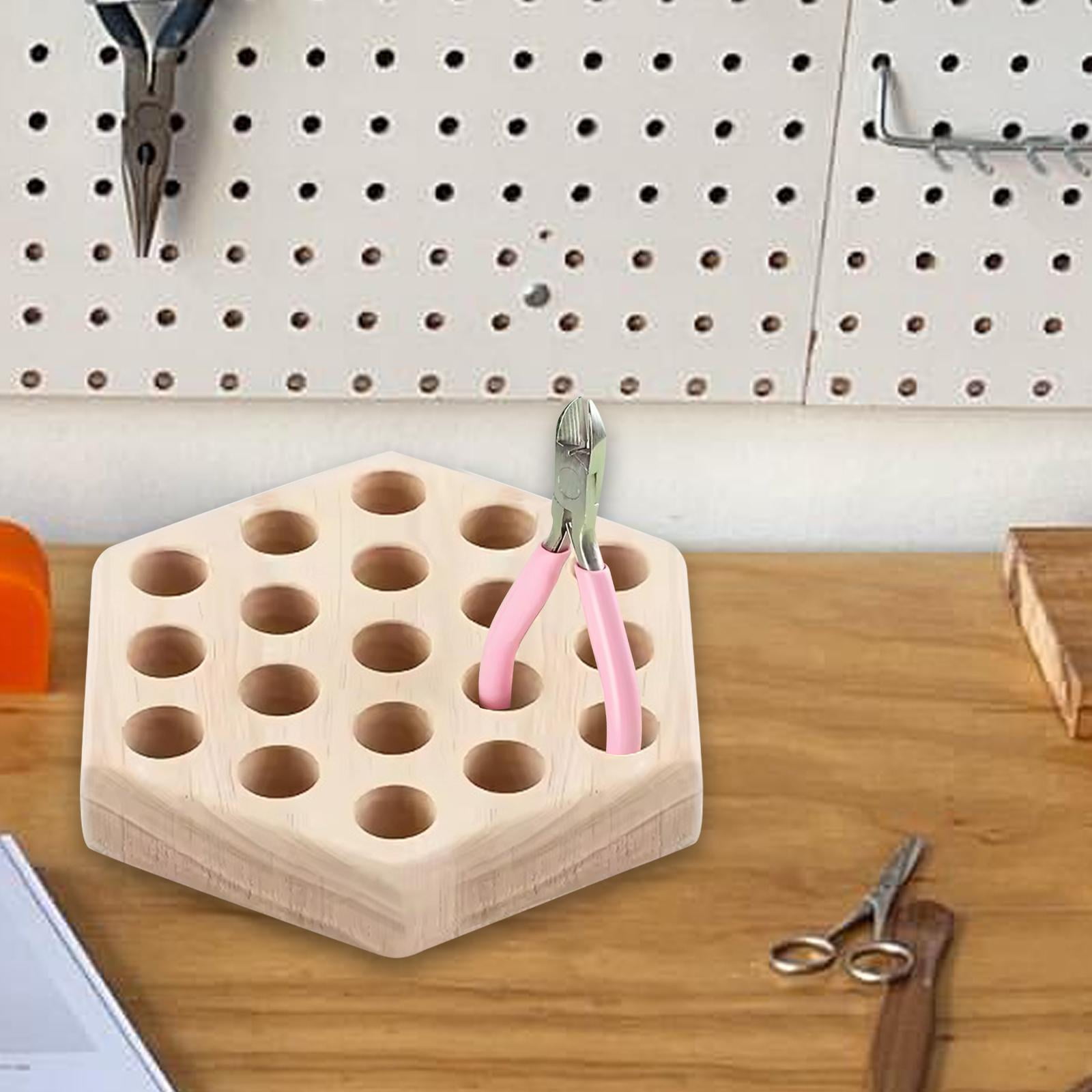 koolsoo Wood Pliers Storage Rack,Desk Organize Tools Display Rack ...