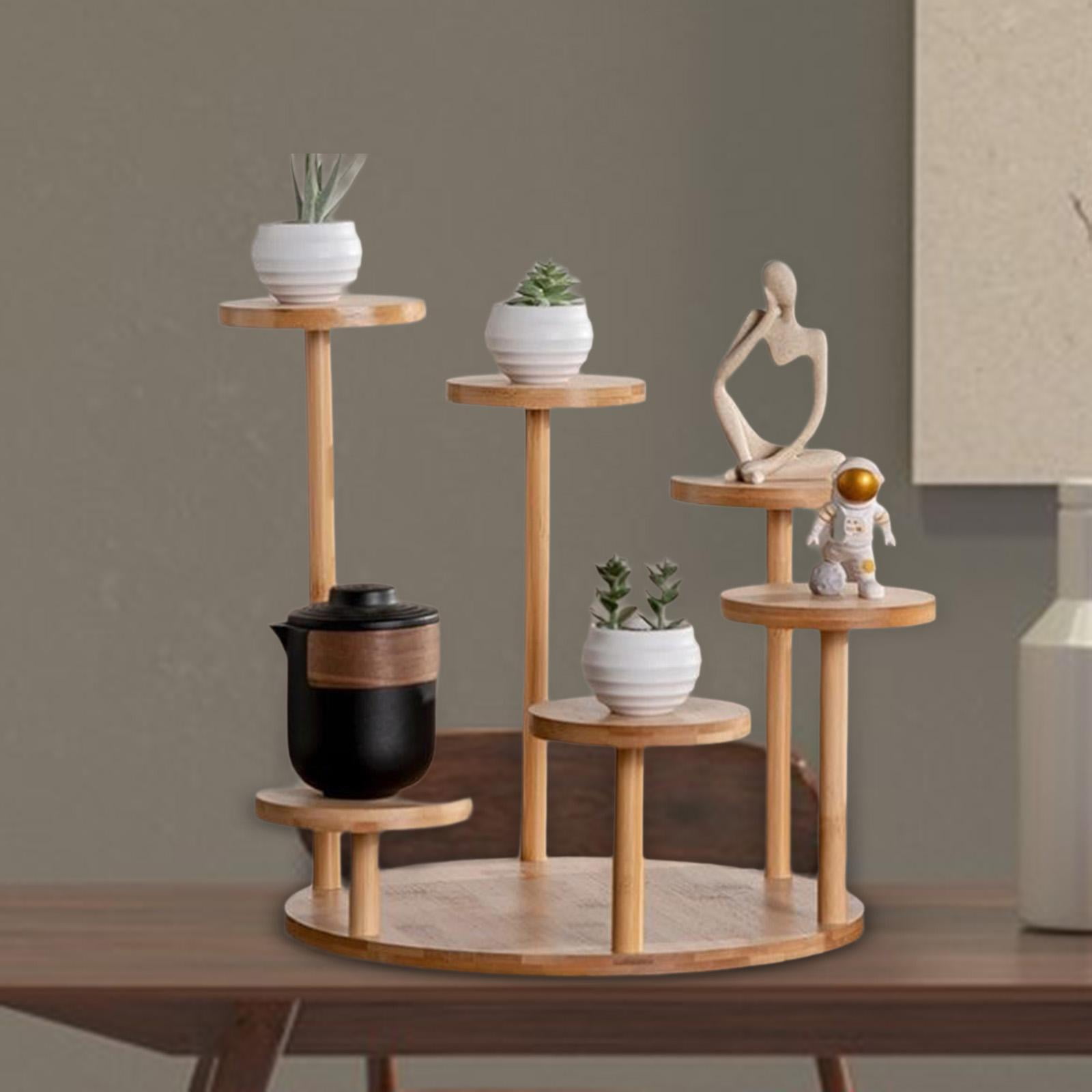koolsoo Wooden Tabletop Plant Stand Desktop Plant Shelf for Indoor ...