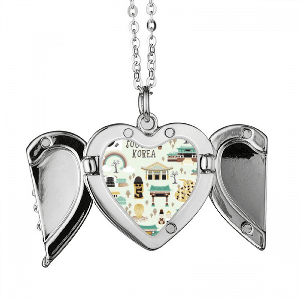 korea most famous landmarks angel wings necklpendant fashion - Walmart.com