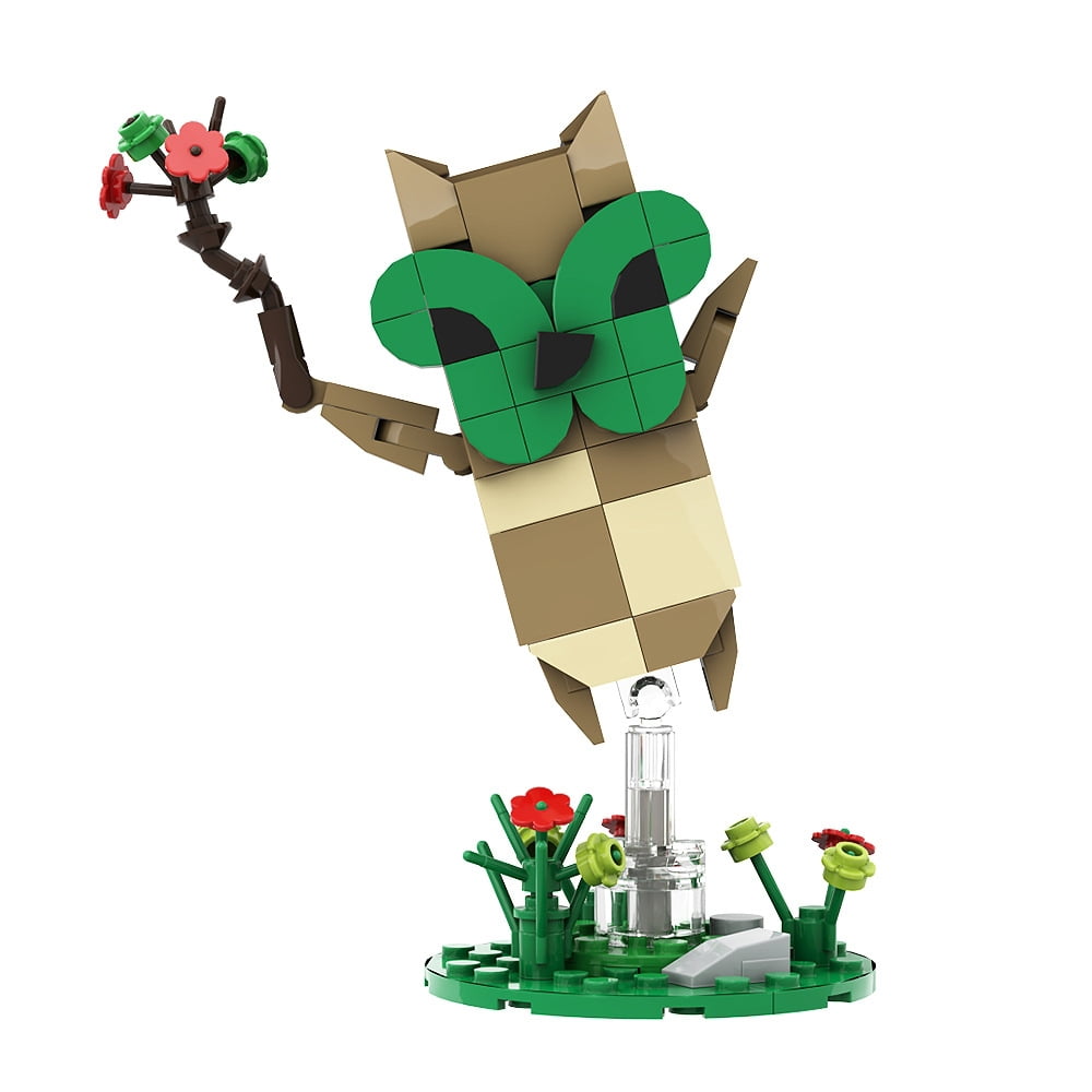 korok decor MOC Leaf Mask Woodland Forest Spirit Building Block Model ...