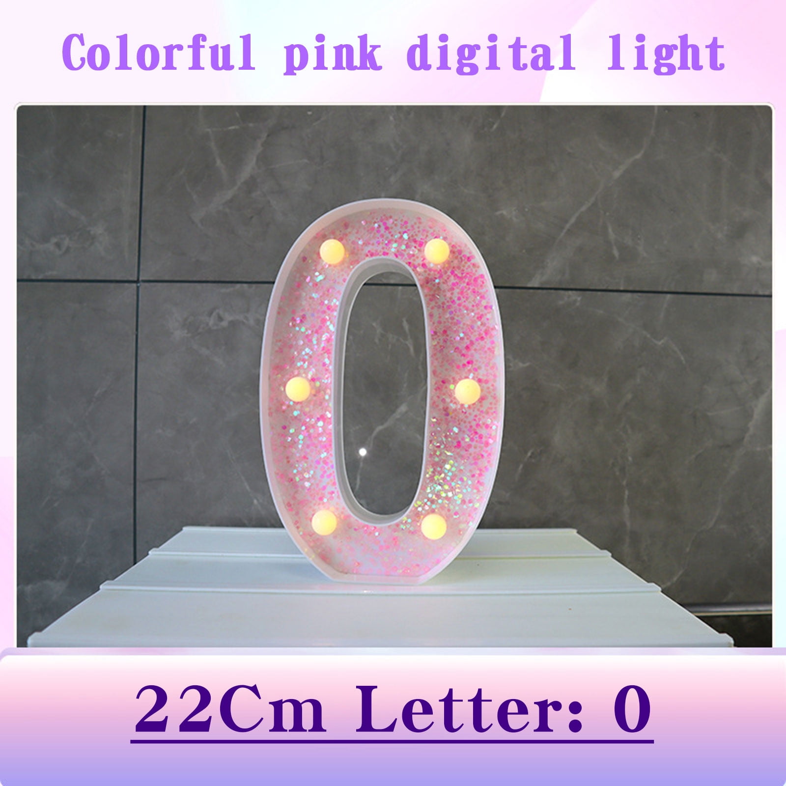 kosheko Colorful LED Letter Light for Decor Alphabet Light Up Words ...