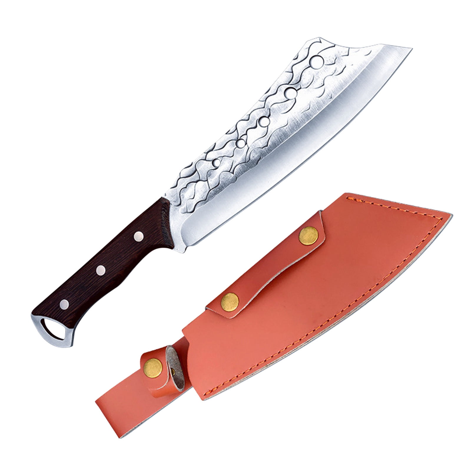 kosheko Dragon Slayer Knife: Handmade Titanium Steel Kitchen Knife with ...