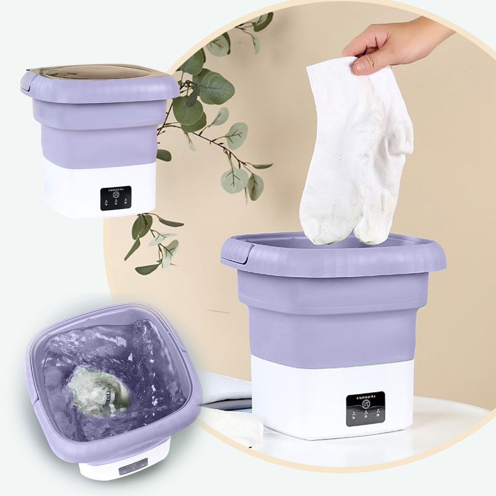 kosheko Portable Washing Machine, Mini Foldable, Baby Clothes Cleaner ...