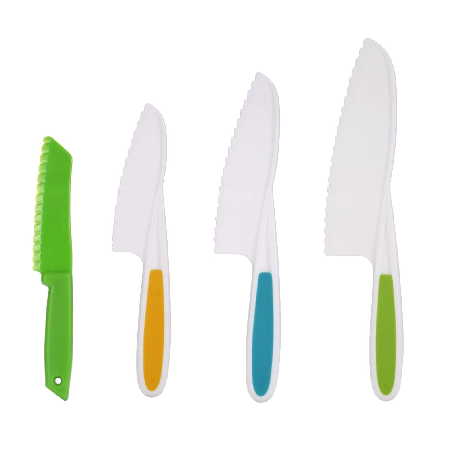 kosheko Serrated Nylon Knife Set for Kids - Safe and Comfortable Grip ...