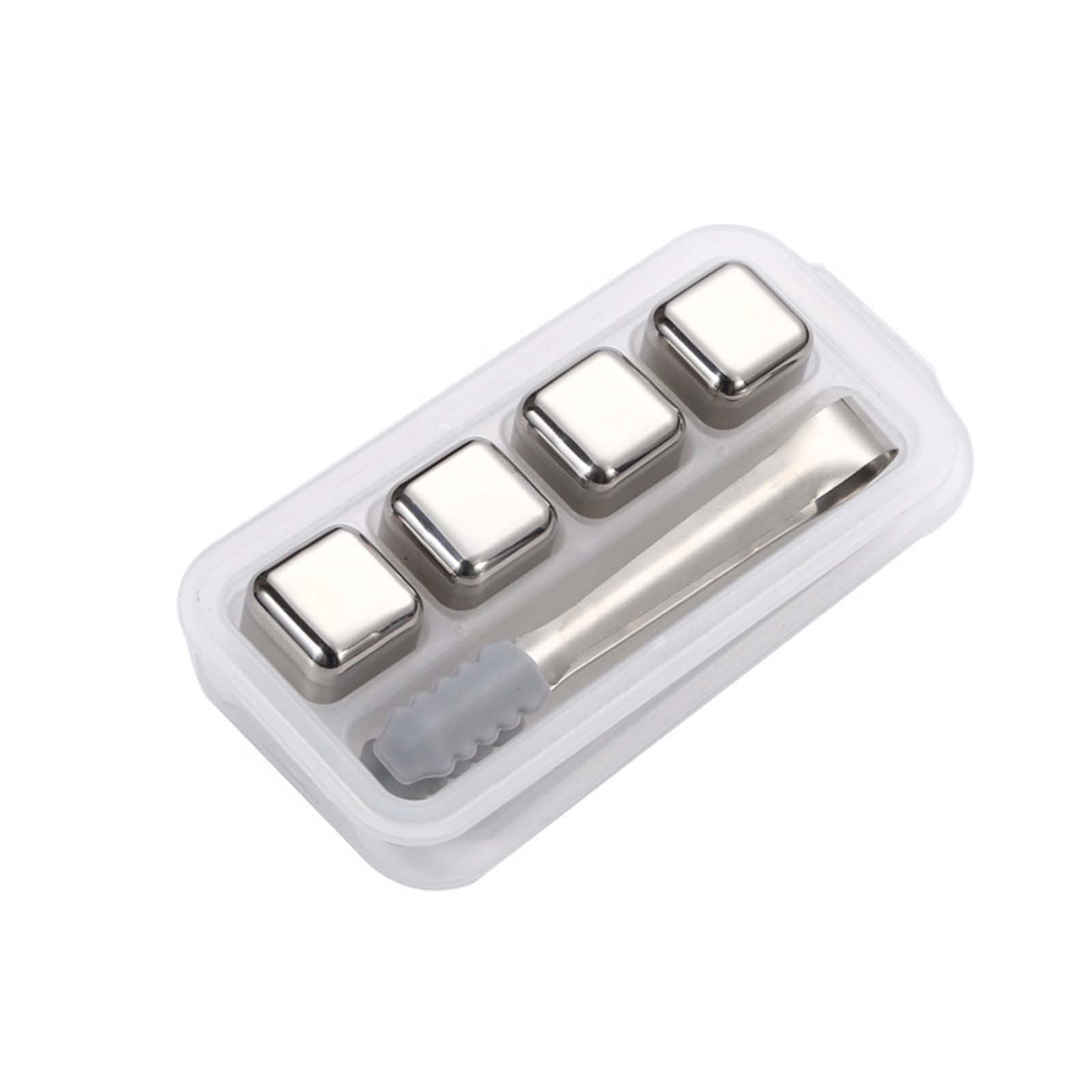 kosheko Stainless Steel Instant Ice Cubes, Recyclable Metal Ice Cooler ...