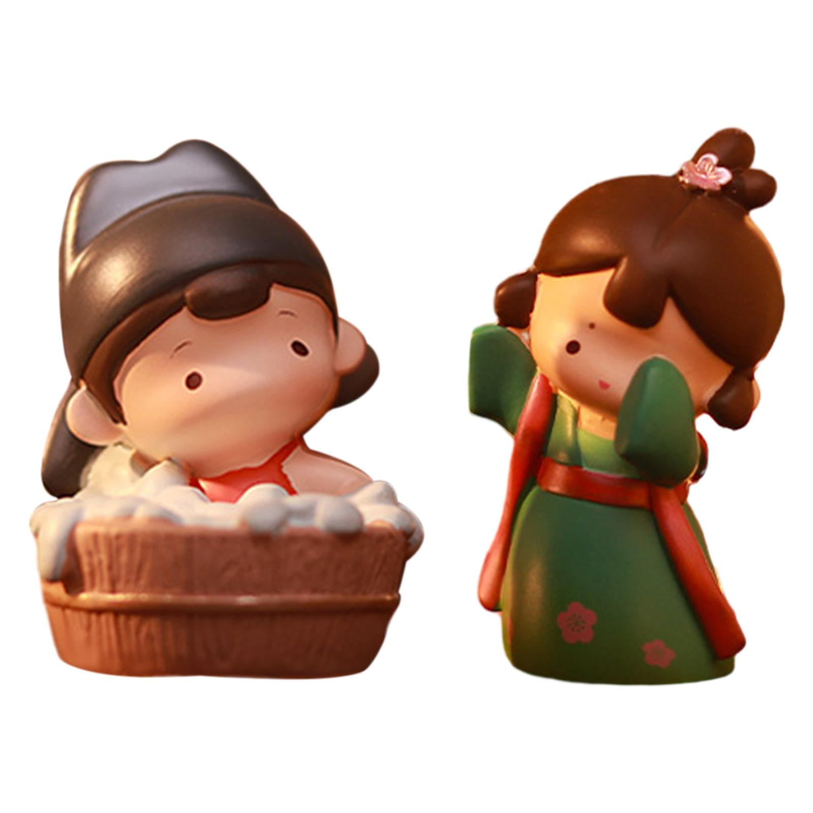 kowaku 1 Pair Traditional Sculptures for Young Couples Lovers Miniature ...