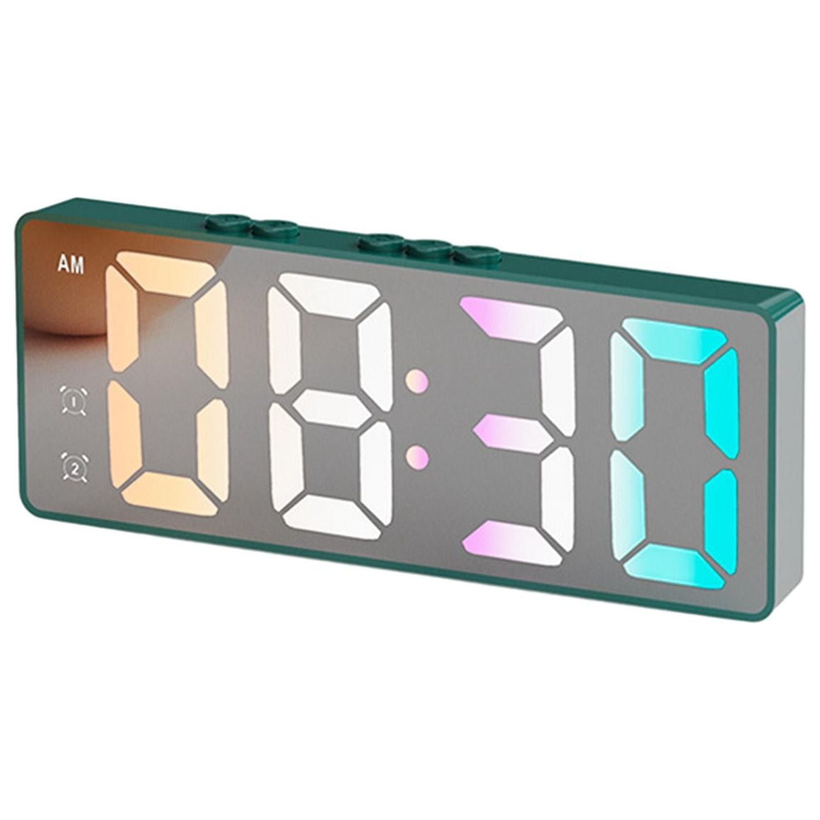 kowaku 16cm Digital Alarm Clock Bedside Clock with Dual Alarm Battery ...