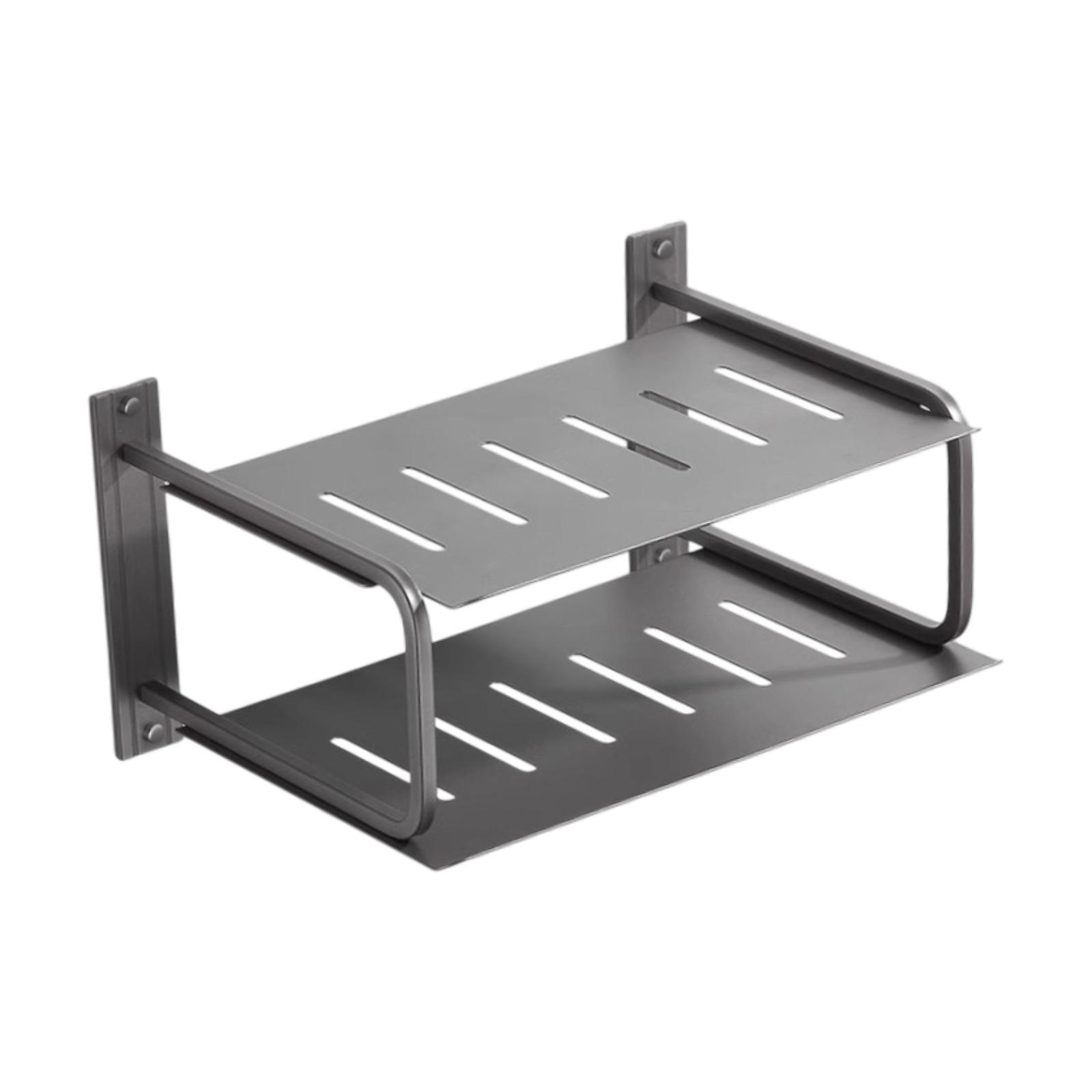 kowaku 2 Layers Shelf Wall Mount Router Shelf Holder Home Organizer ...