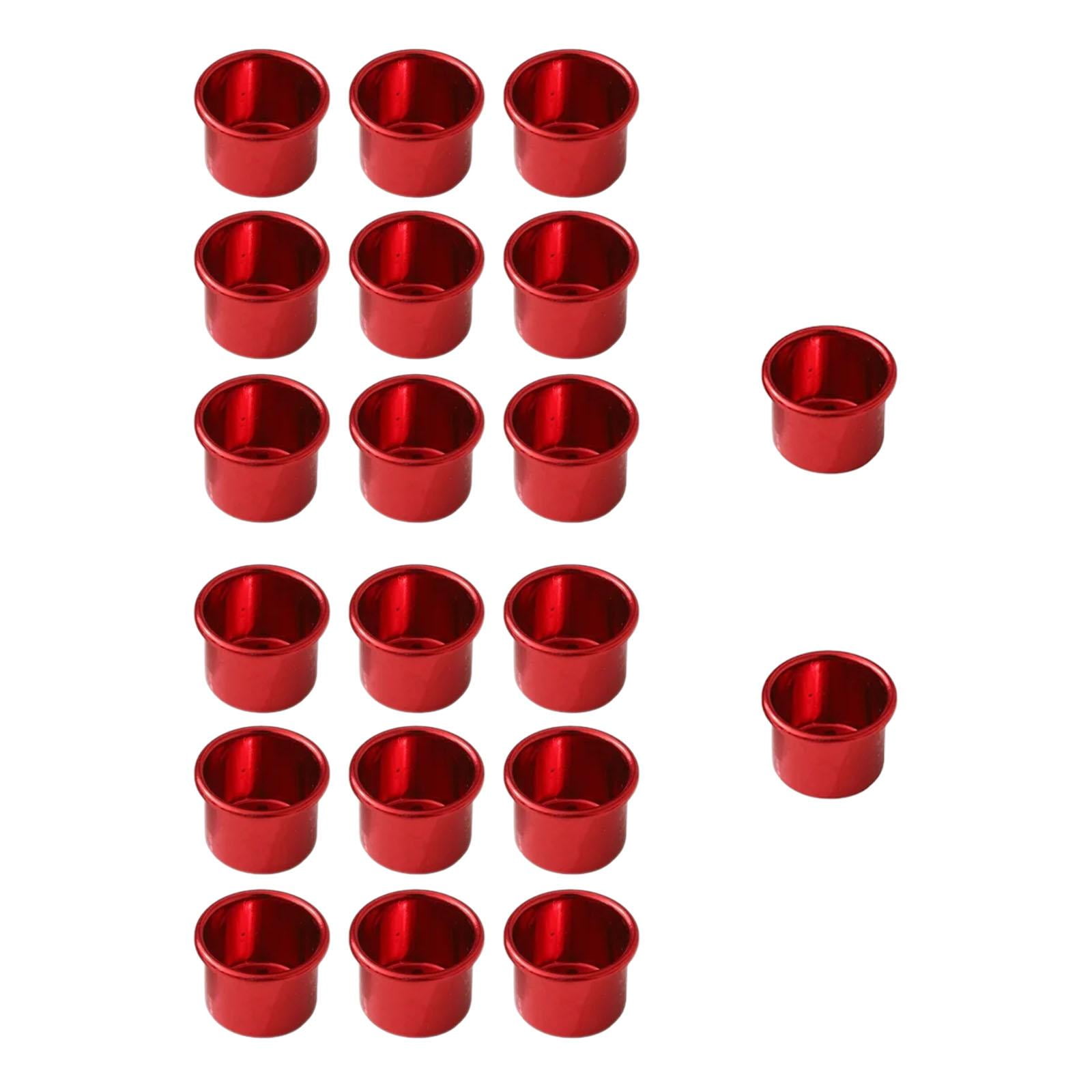 kowaku 20 Pieces Candle Cup Metal Candlestick Prevents from Waxes ...