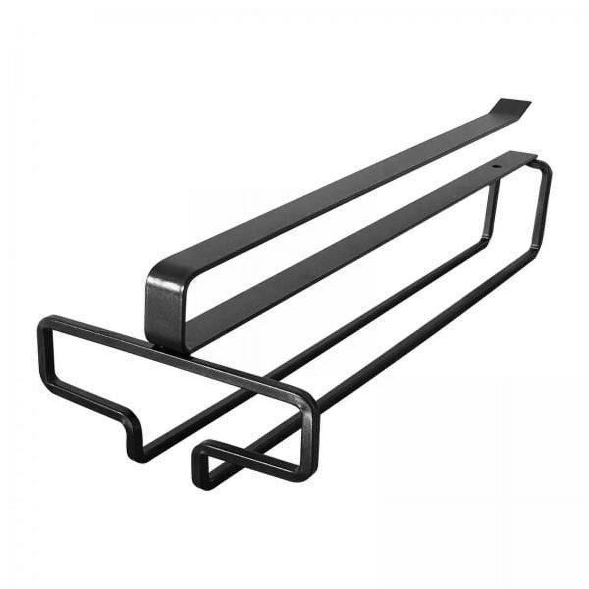 kowaku 2X 2 Rows Glass Rack Easy Using Stemware Rack for Under Cabinet ...