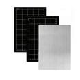 kowaku 3 Pieces Gridded Mat Set Stainless Steel Die-Cutting Mat Set ...