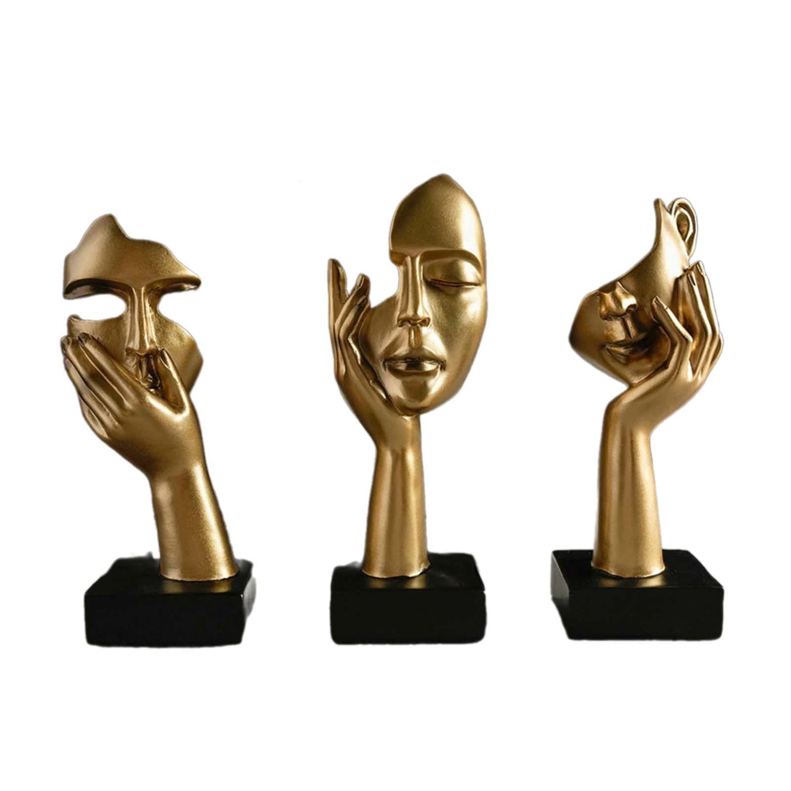 kowaku 3 Pieces Resin Thinker Statues Tabletop Decorations Crafts ...