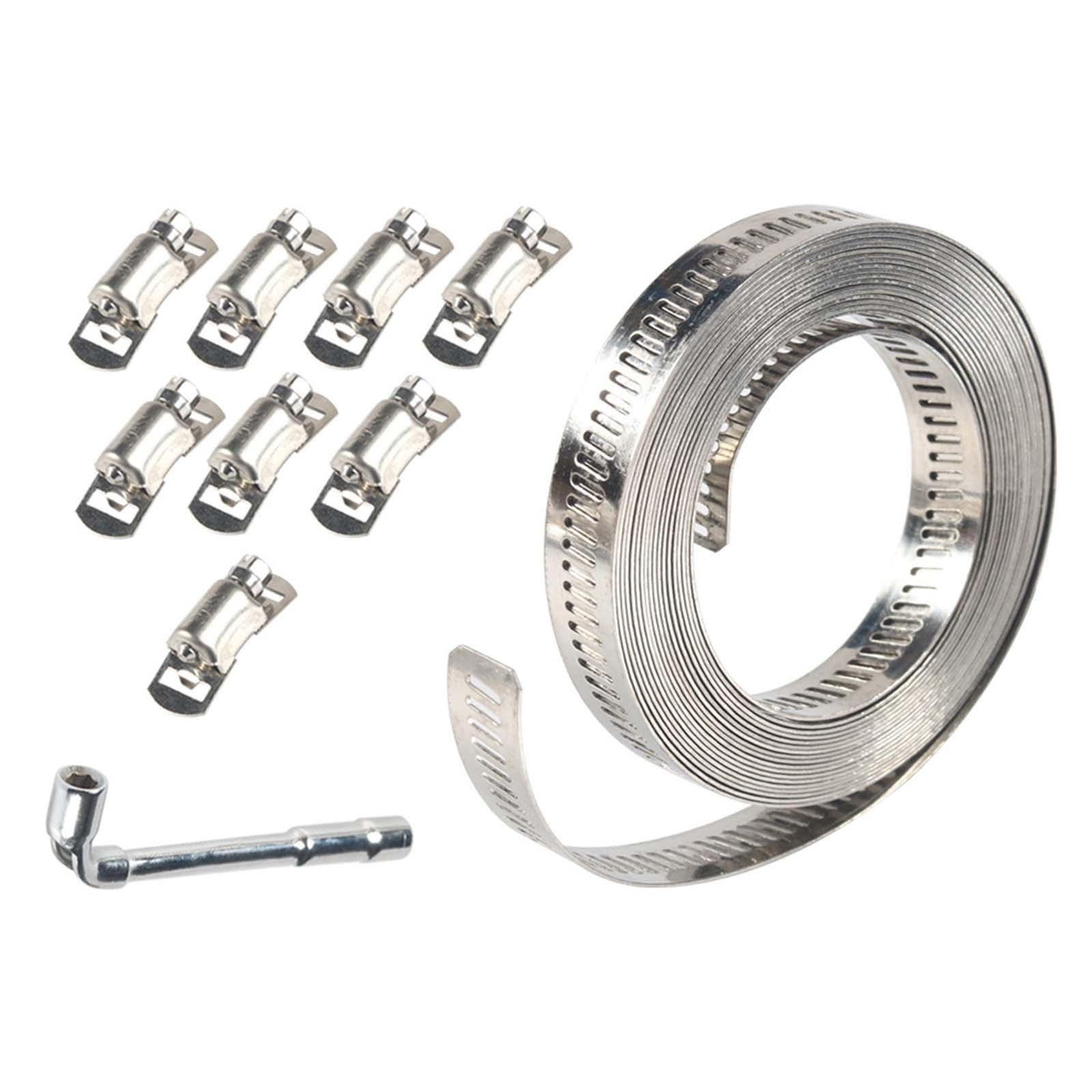 kowaku 304 Stainless Clamp with Fasteners,Lightweight, DIY, Large Worm ...