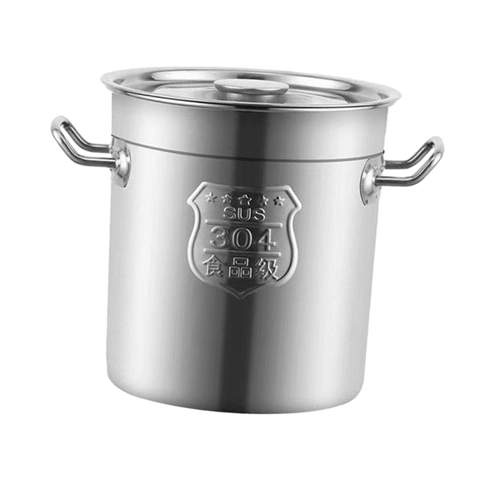 kowaku 304 Stainless Steel Soup Pot with Lid Deep Pot Brine Bucket ...