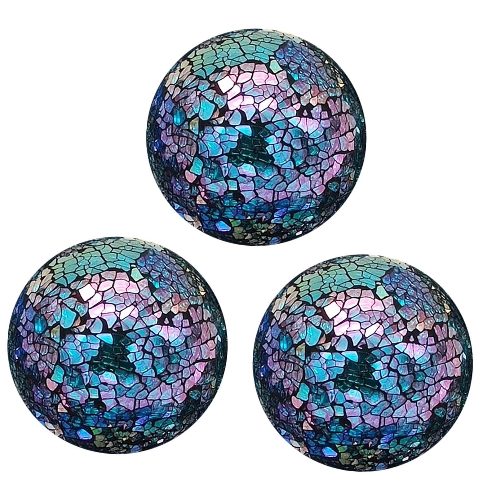 kowaku 3Pcs Glass Mosaic Balls Mosaic Sphere Balls Home Decor Modern ...