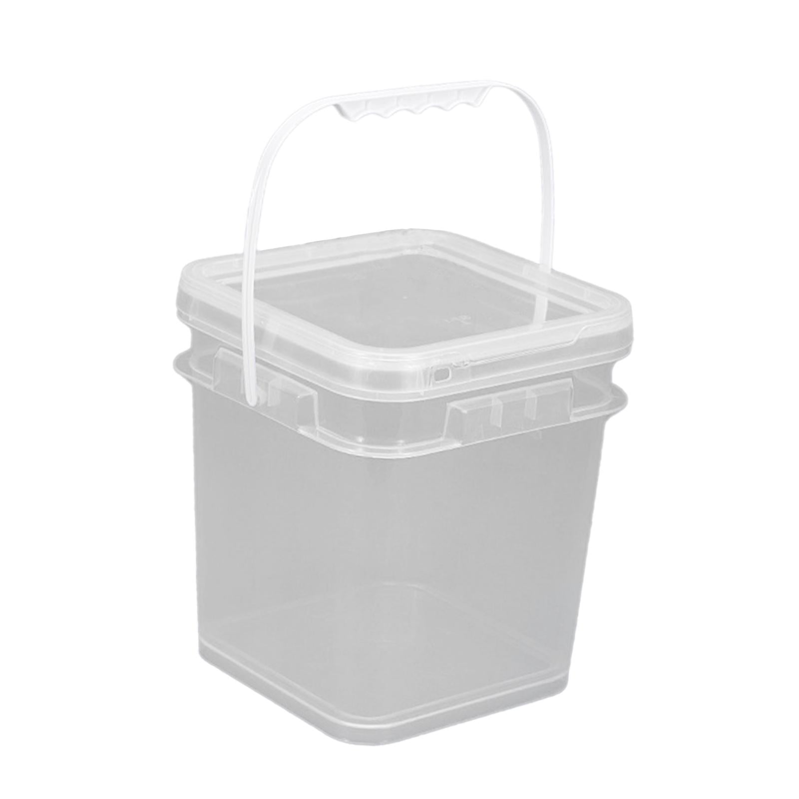 kowaku 4L Square Bucket Food Storage Container All Purpose Pail with ...