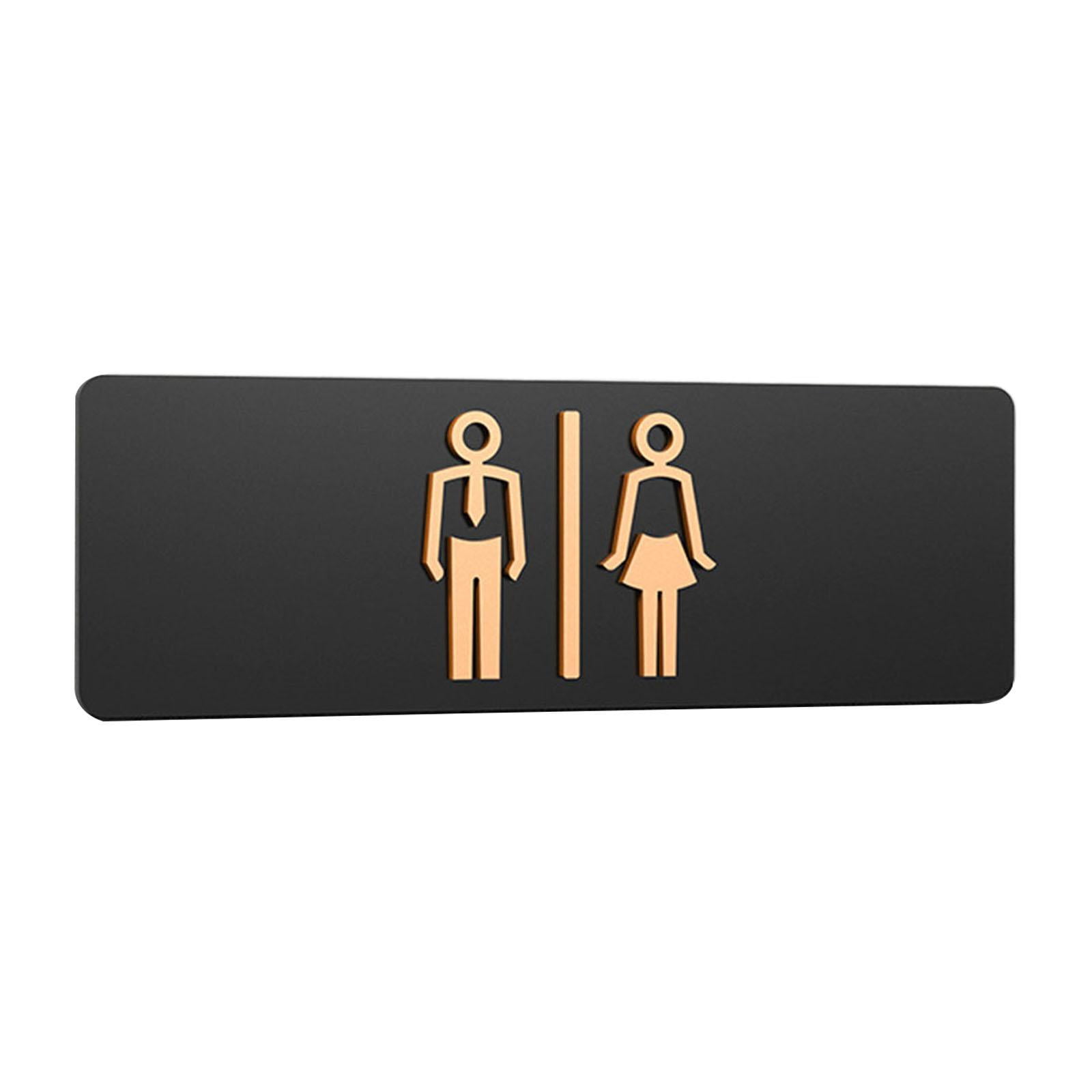 kowaku Acrylic Toilet Sign Bathroom Sign Men Women Lightweight ...