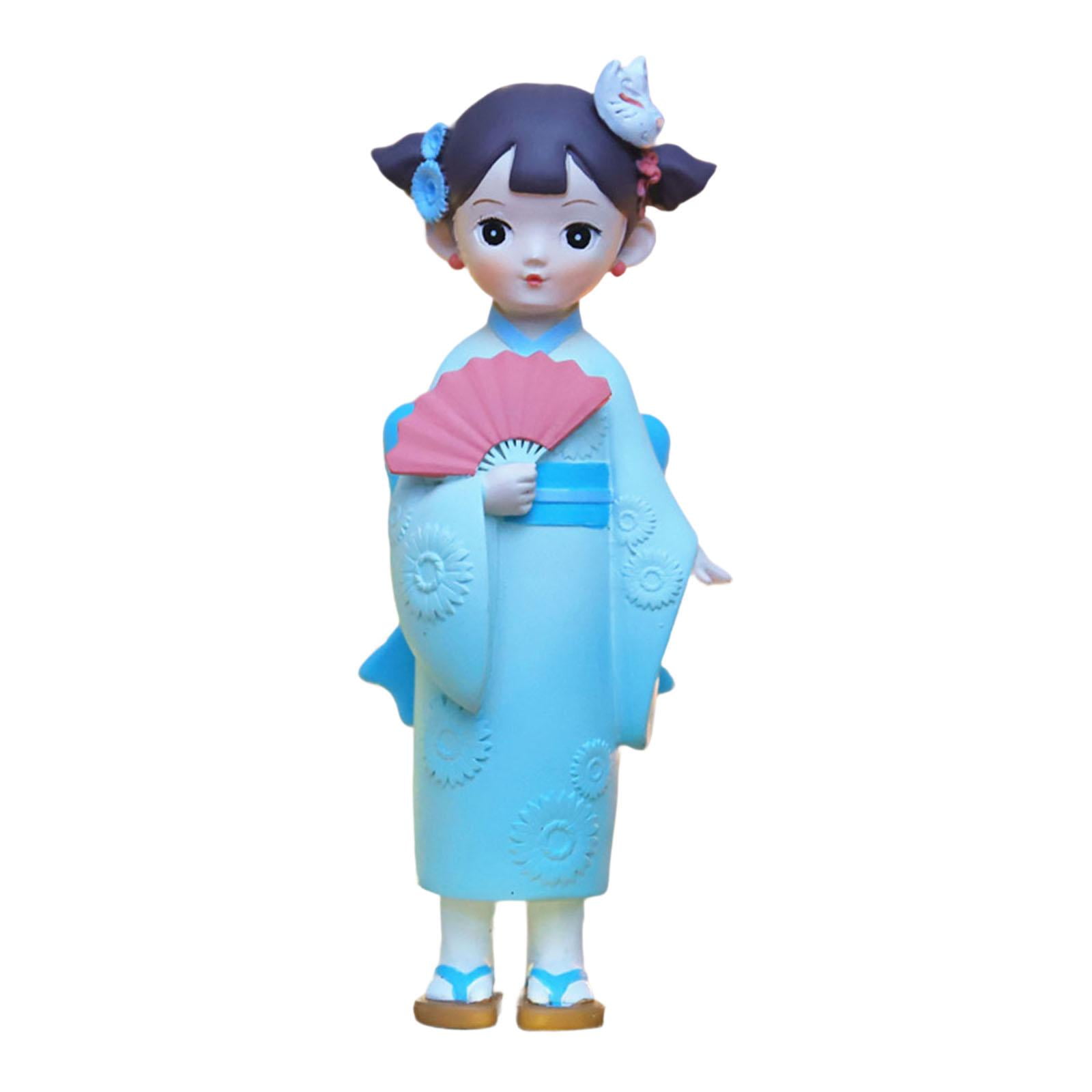 kowaku Asian Kabuki Figurine Resin Statue Desktop Ornament Toy Gift ...