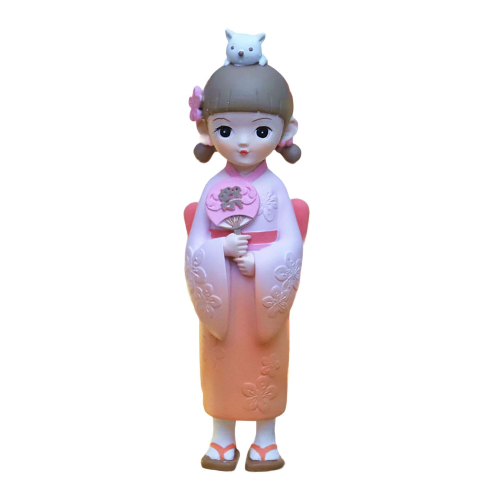 kowaku Asian Kabuki Figurine Resin Statue Desktop Ornament Toy Gift ...