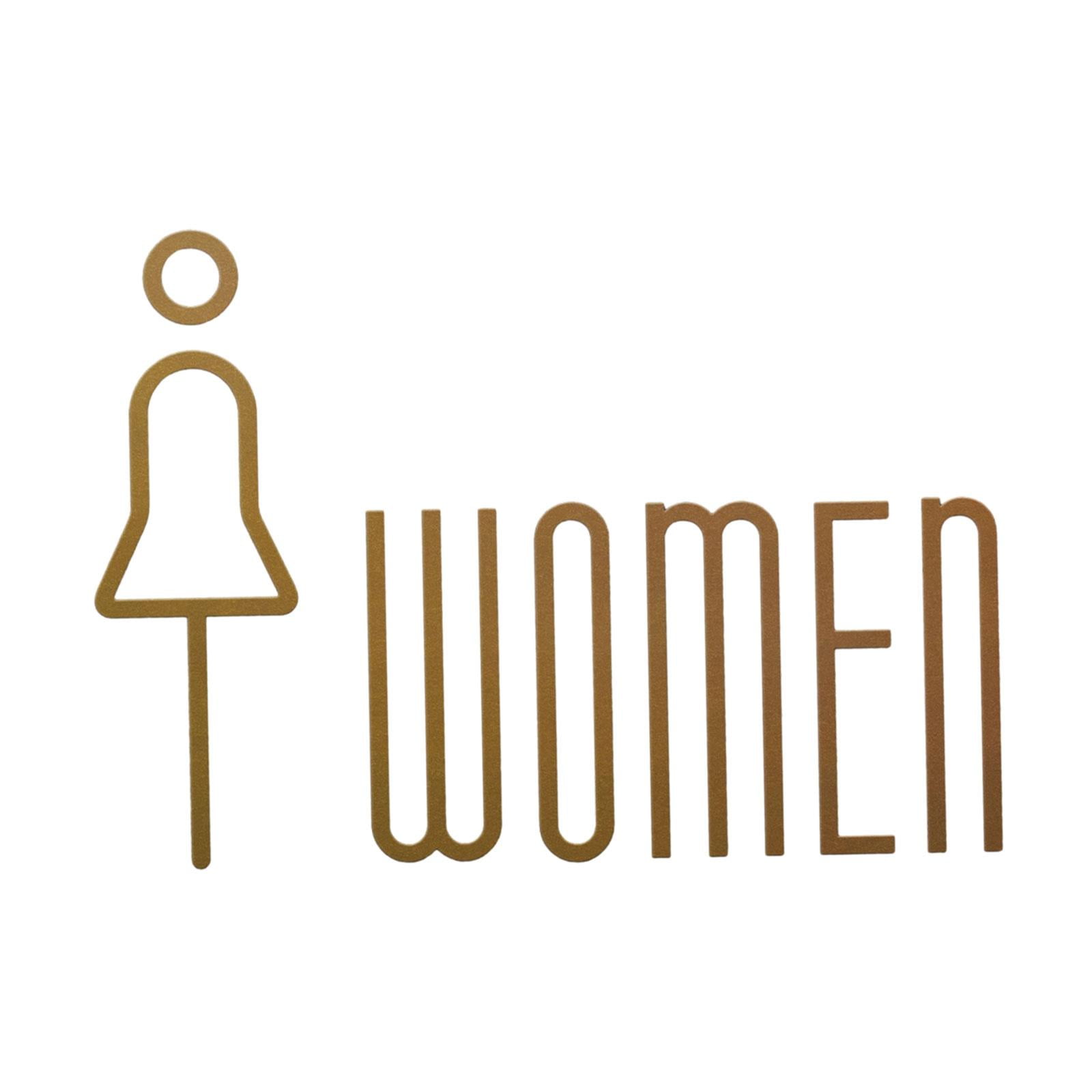 kowaku Bathroom Sign 3D Restroom Sign, Acrylic Simple Wall Hanging ...