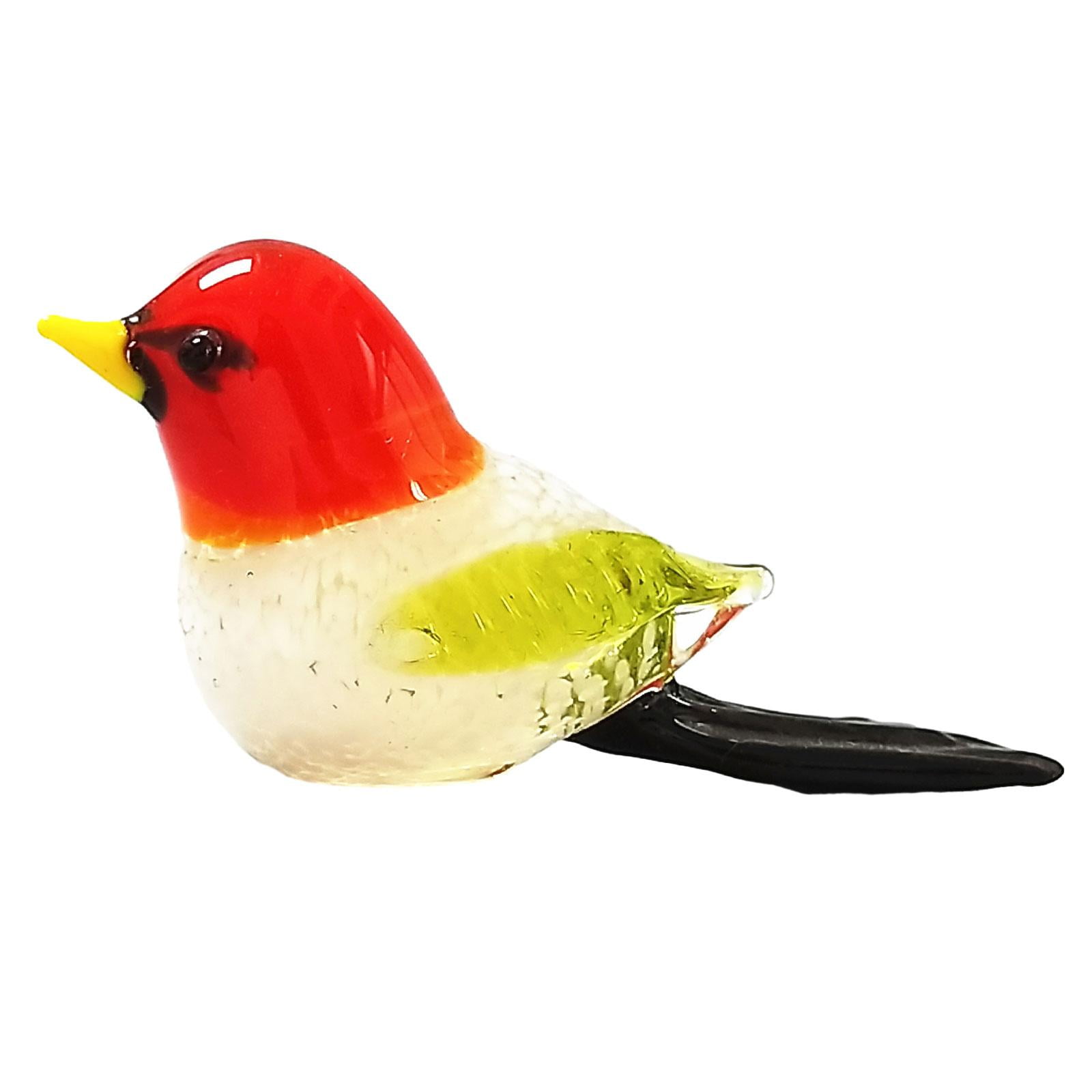 kowaku Bird Figurine Art Craft Stained Glass Animal Sculpture ...