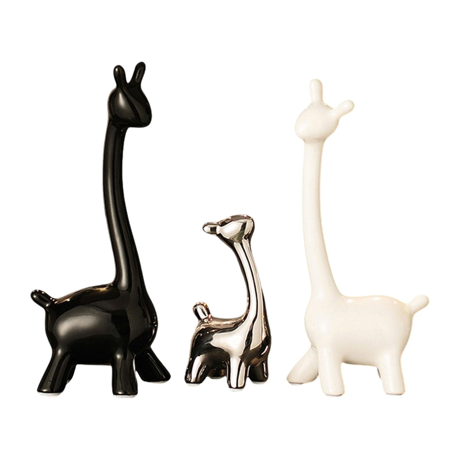 kowaku Ceramic Giraffe Statue, Giraffe Figurines, Tabletop Ornament ...