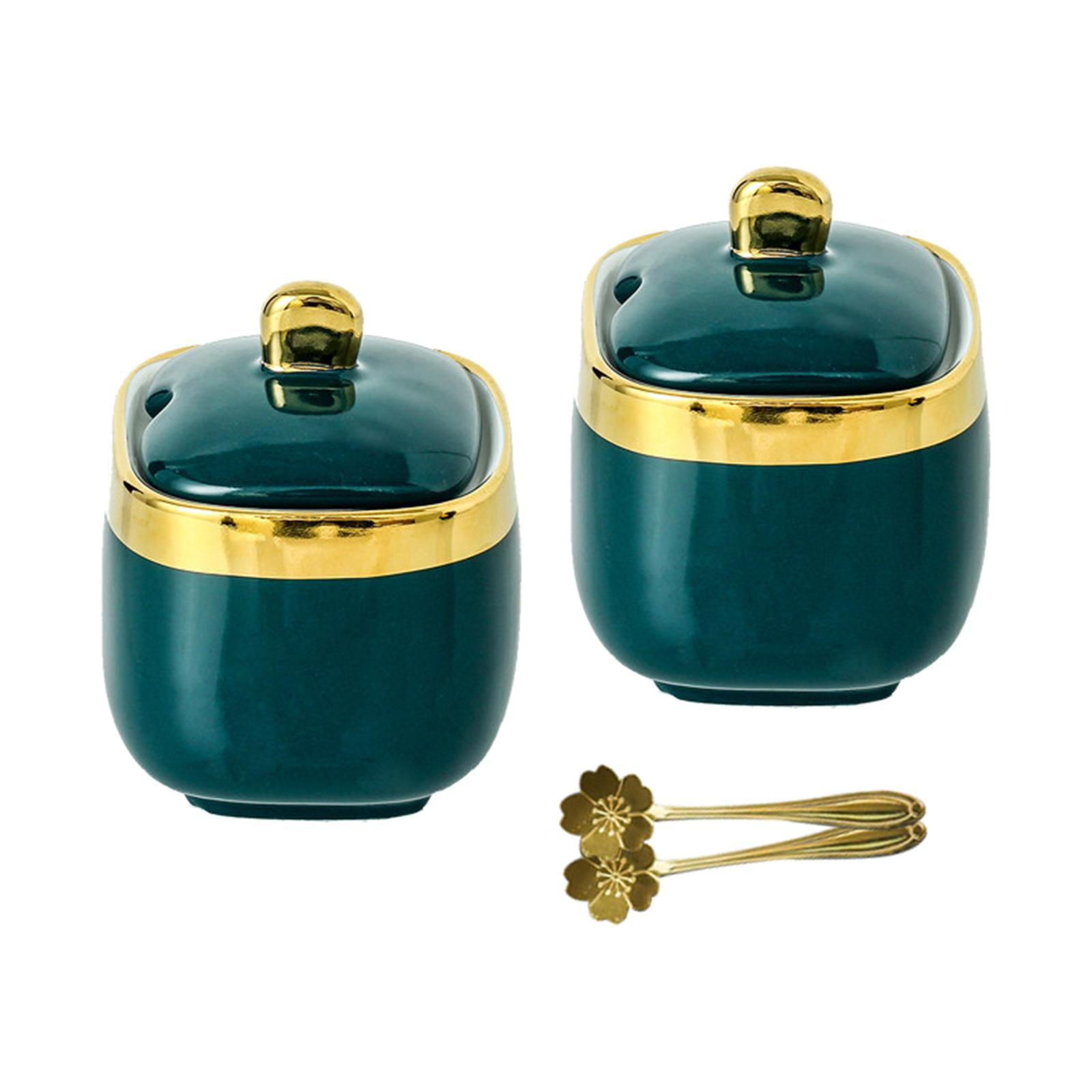 kowaku Ceramic Spice Jar Kitchen Canister Dustproof Multifunctional ...