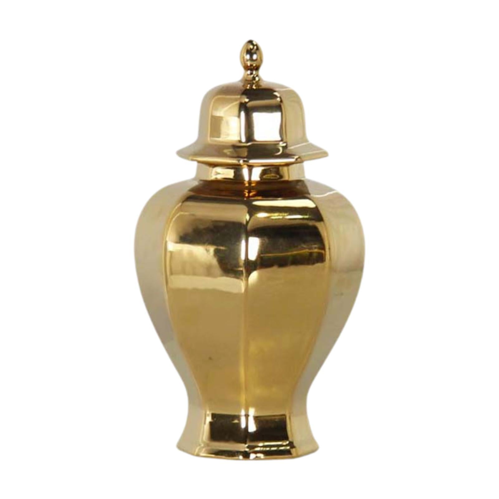 kowaku Ceramic Vase Chinese Ginger Jar with Lid Decoration Handicraft ...