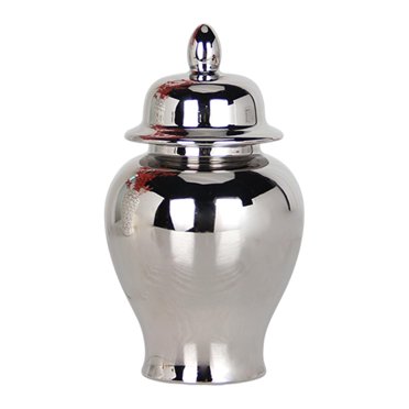 Traditional Ceramic Ginger Jar Flower Vase Porcelain Storage Jar with ...