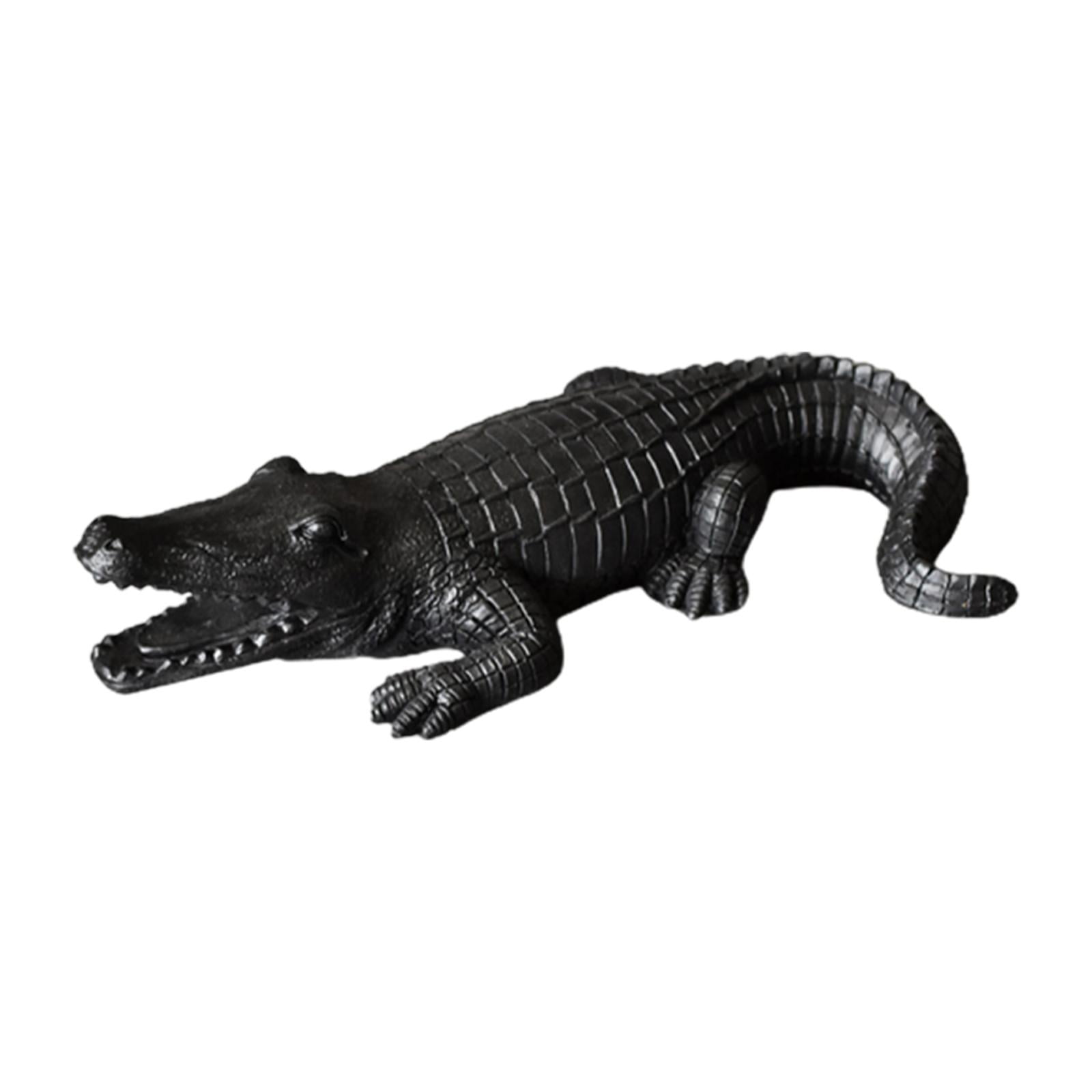 kowaku Crocodile Figurine Alligator Sculpture Desktop Decoration ...