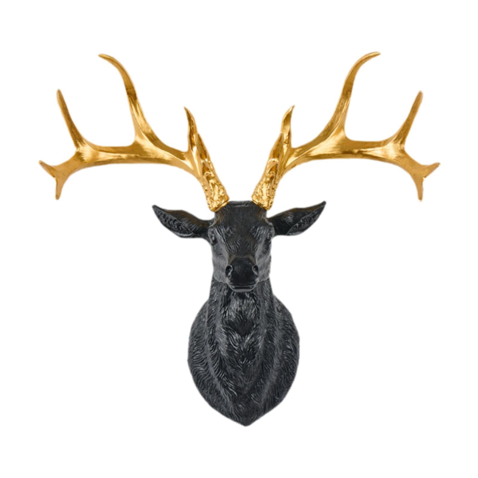 kowaku Deer Head Wall Sculpture Resin Deer Head Sculpture ,Collectible ...