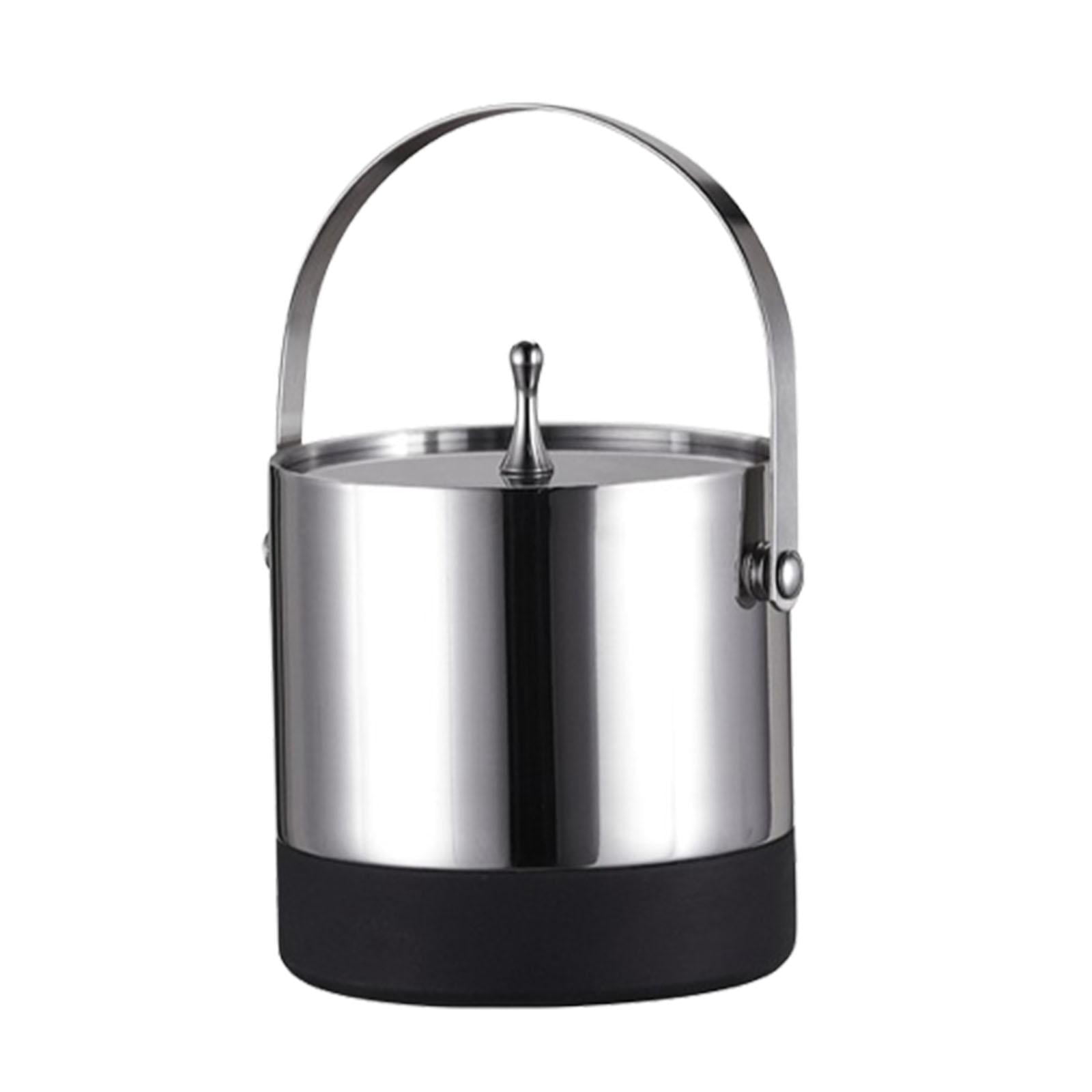 kowaku Double Wall Insulated Ice Bucket, Drink Cooling Bucket, Ice Cube ...
