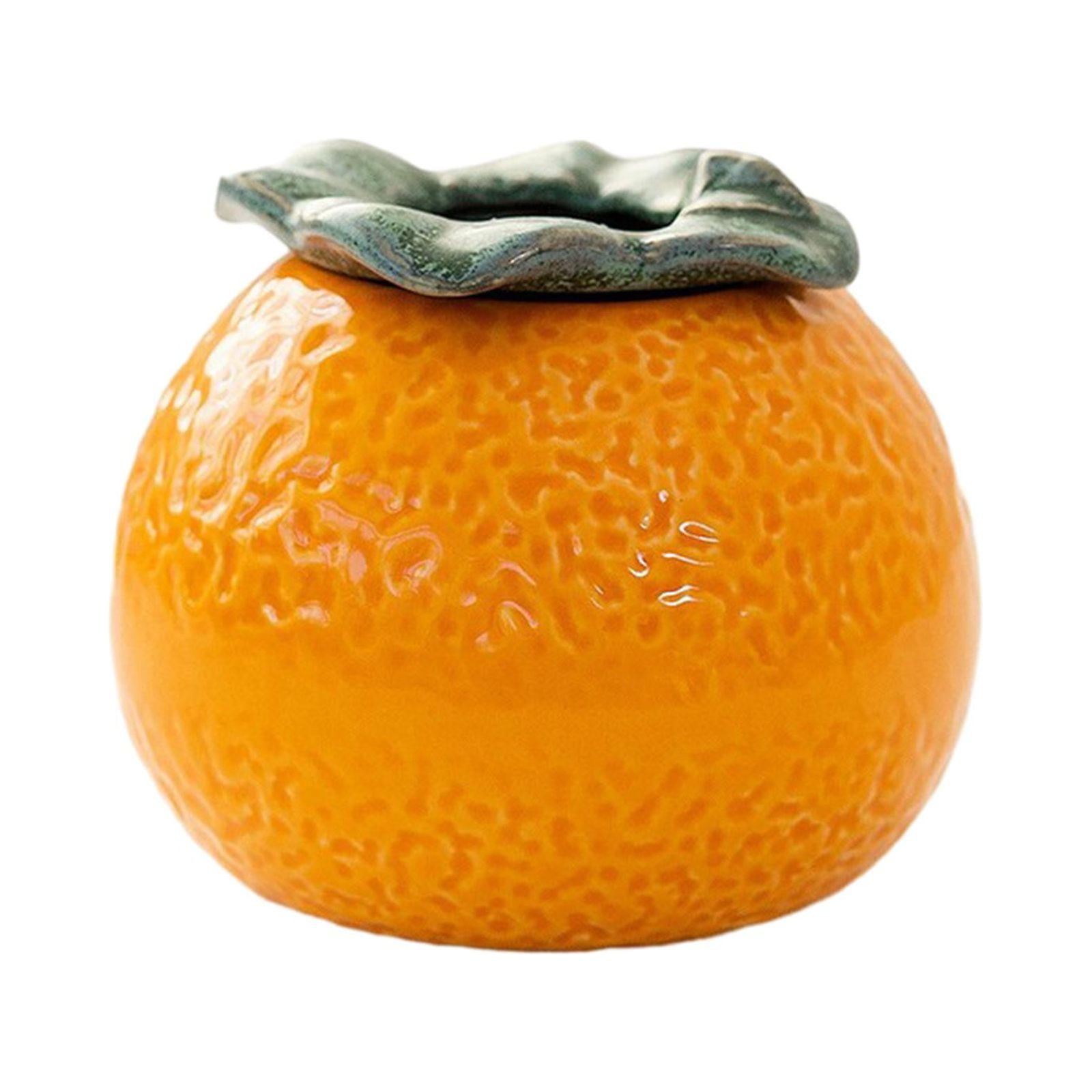 kowaku Flower Pot Bonsai Pot Ceramic Orange Shape, Mini,Tea Can Home ...