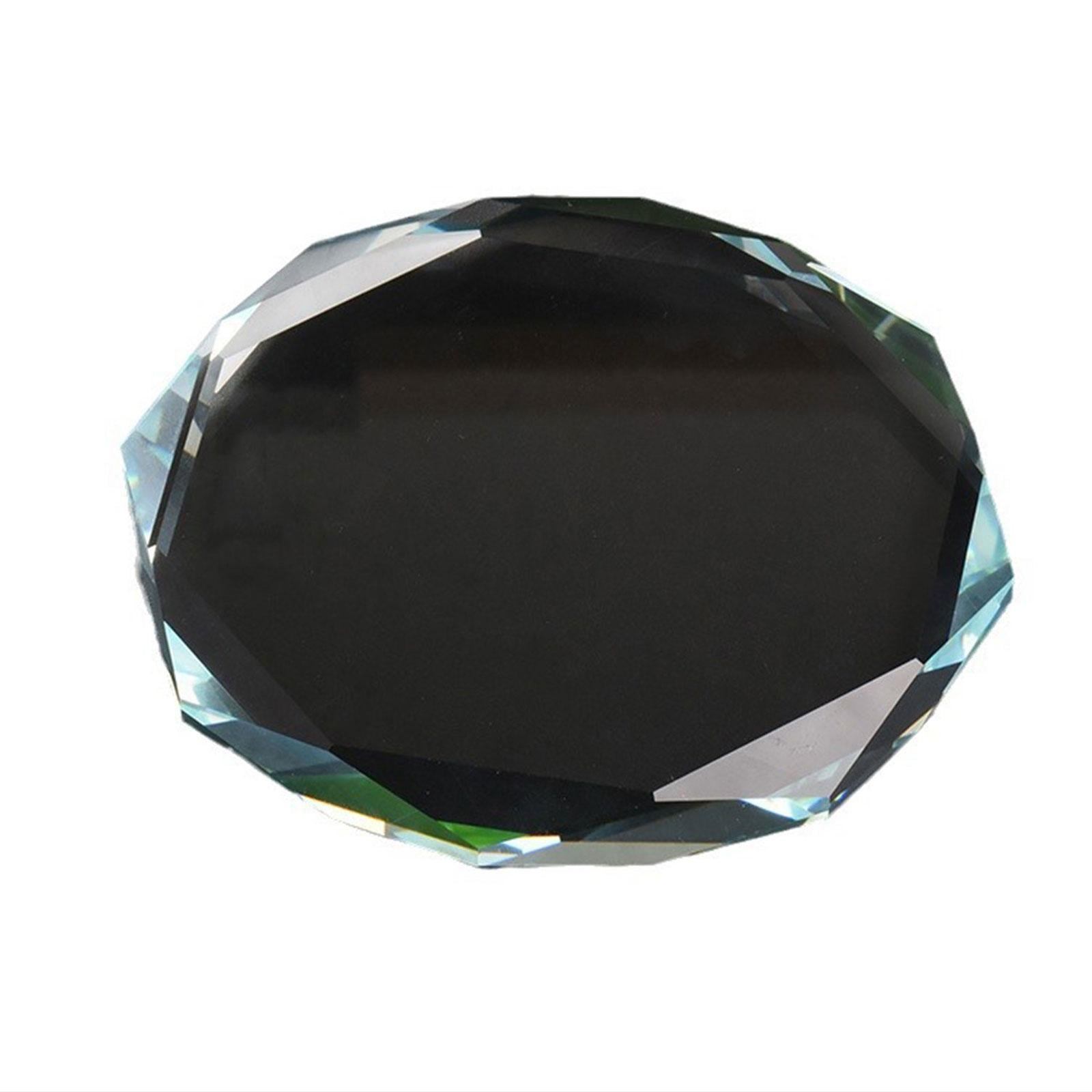 kowaku Glass Display Riser,Round Glass Base,Figures Organizer,Glass ...