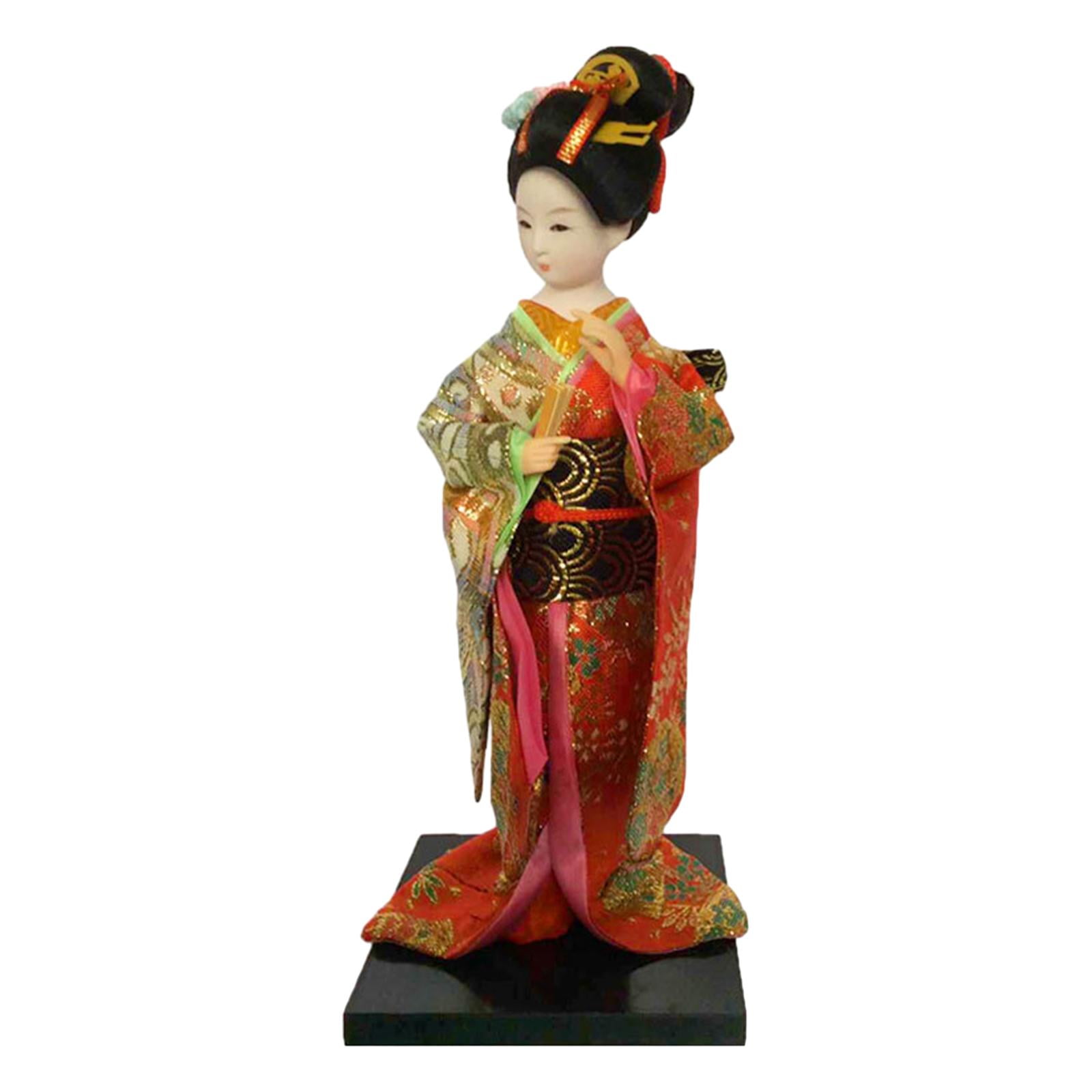 kowaku Japanese Geisha Doll, Kimono Dolls, Asian Statue, 25cm Sculpture ...