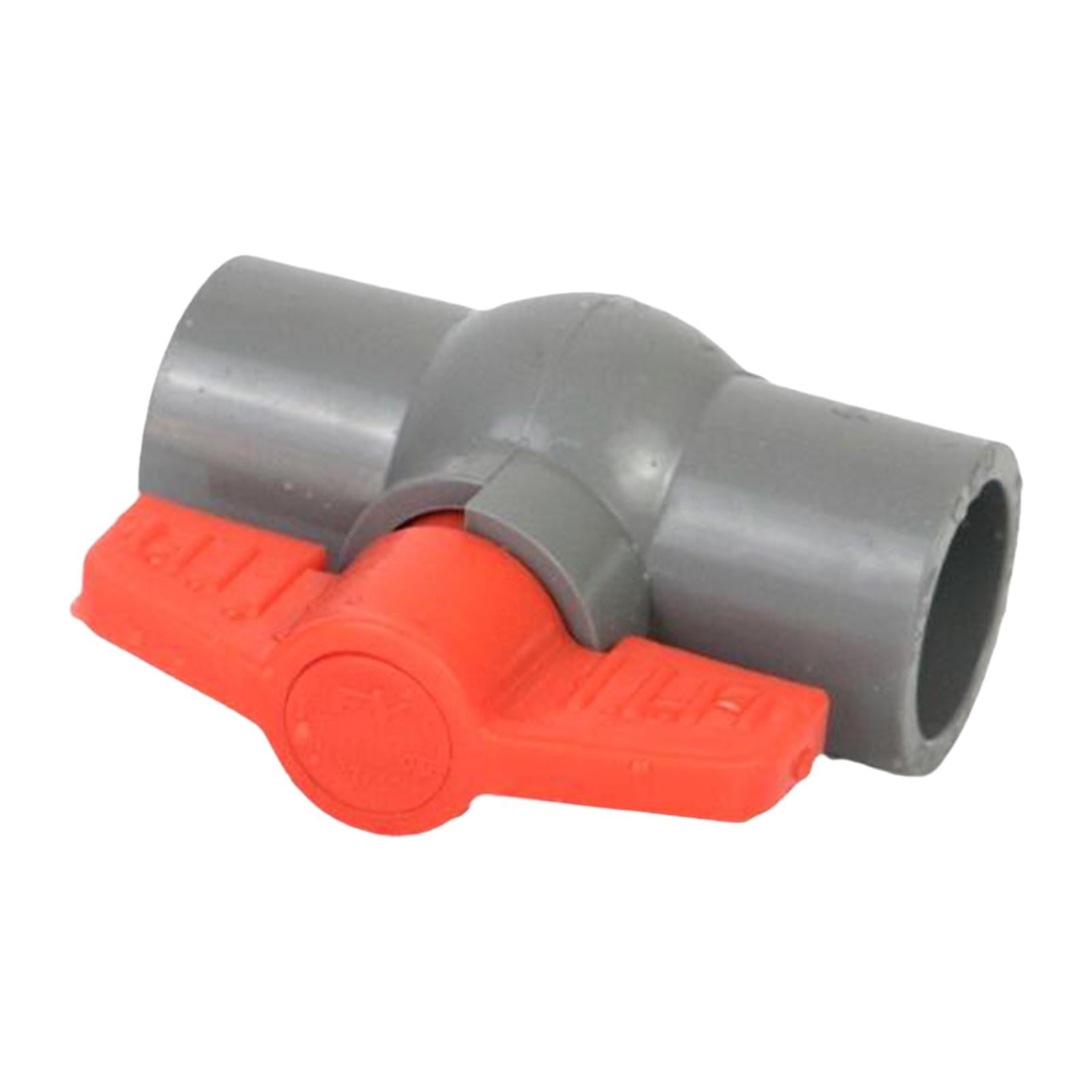 kowaku PVC Ball Valve Pipe Fitting Lightweight Portable Compact T Handle Water Shut Off Valve ...