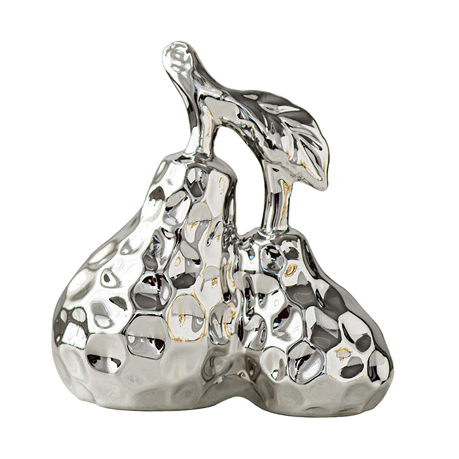 kowaku Pear Decoration Ceramic Pear Decor Electroplated Crafts ...
