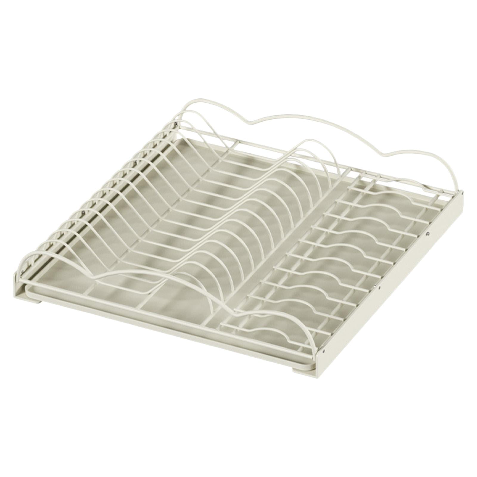 kowaku Pull Out Dish Rack Pull Out Plate Organizer Utensils Dishes ...
