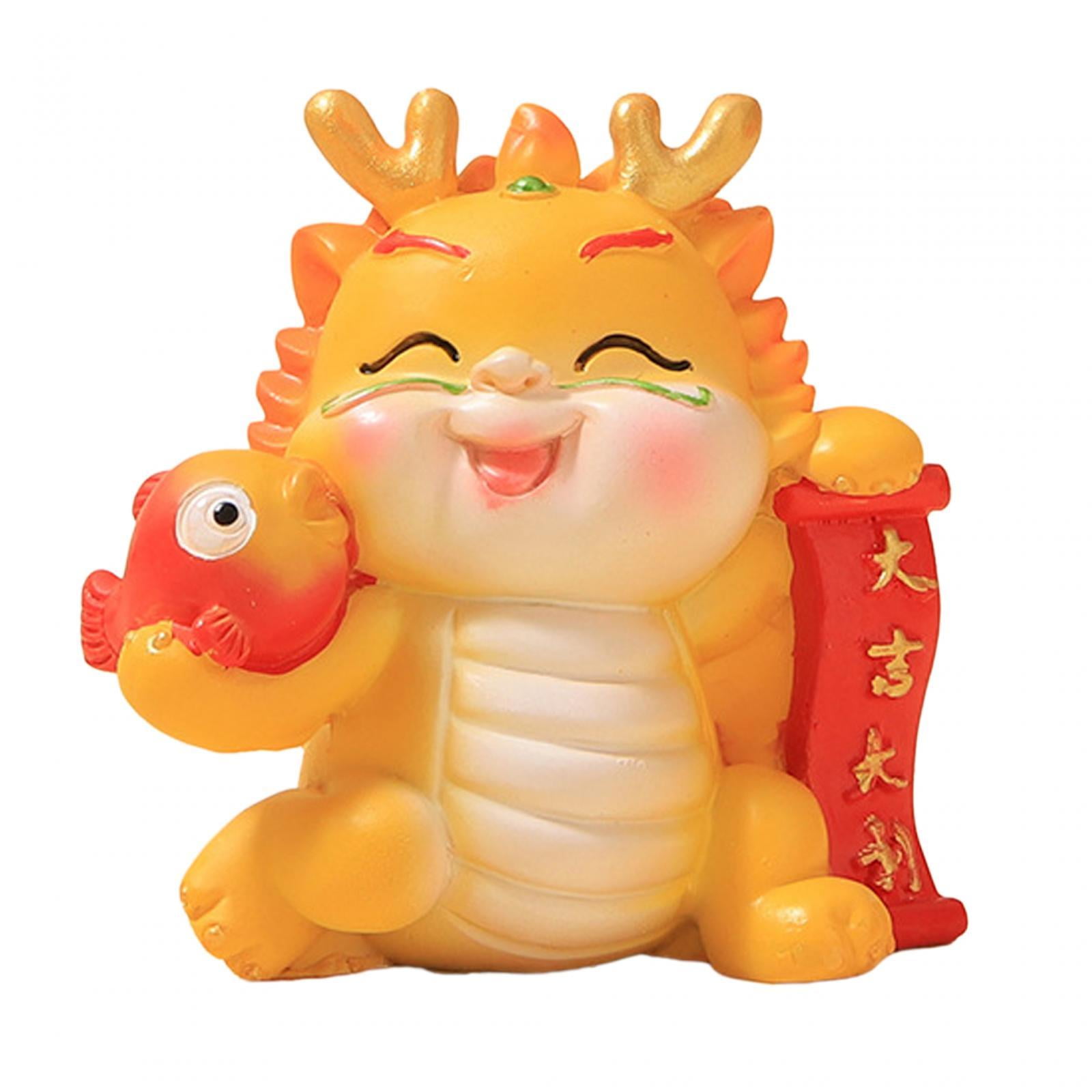 kowaku Resin Chinese Dragon Statue Dragon Sculpture Cute Creative ...