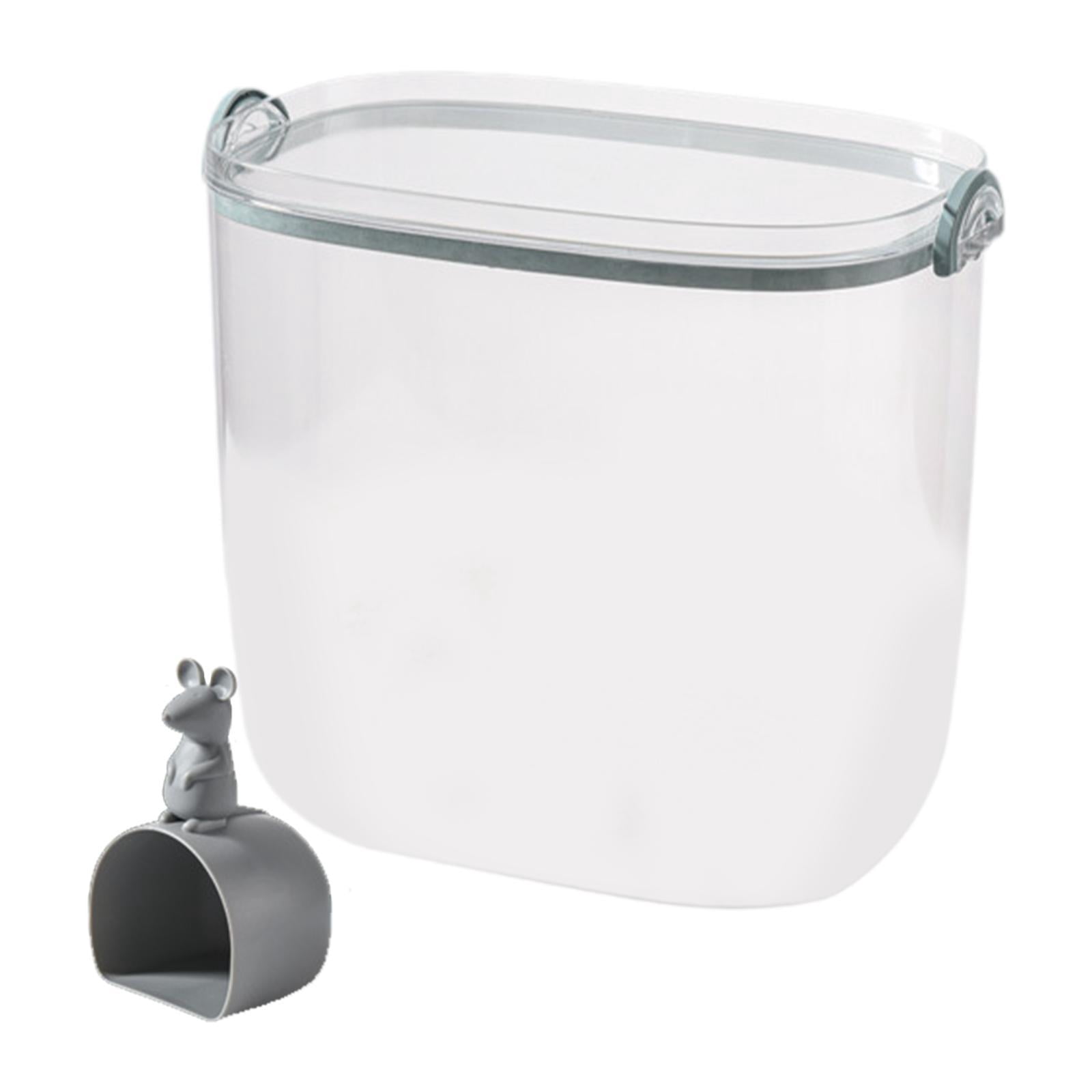 kowaku Rice Bucket Clear Large Capacity Cereal Container Bin for ...