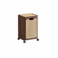kowaku Rolling Laundry Cart Retro Washroom Laundry Rolling Casters ...