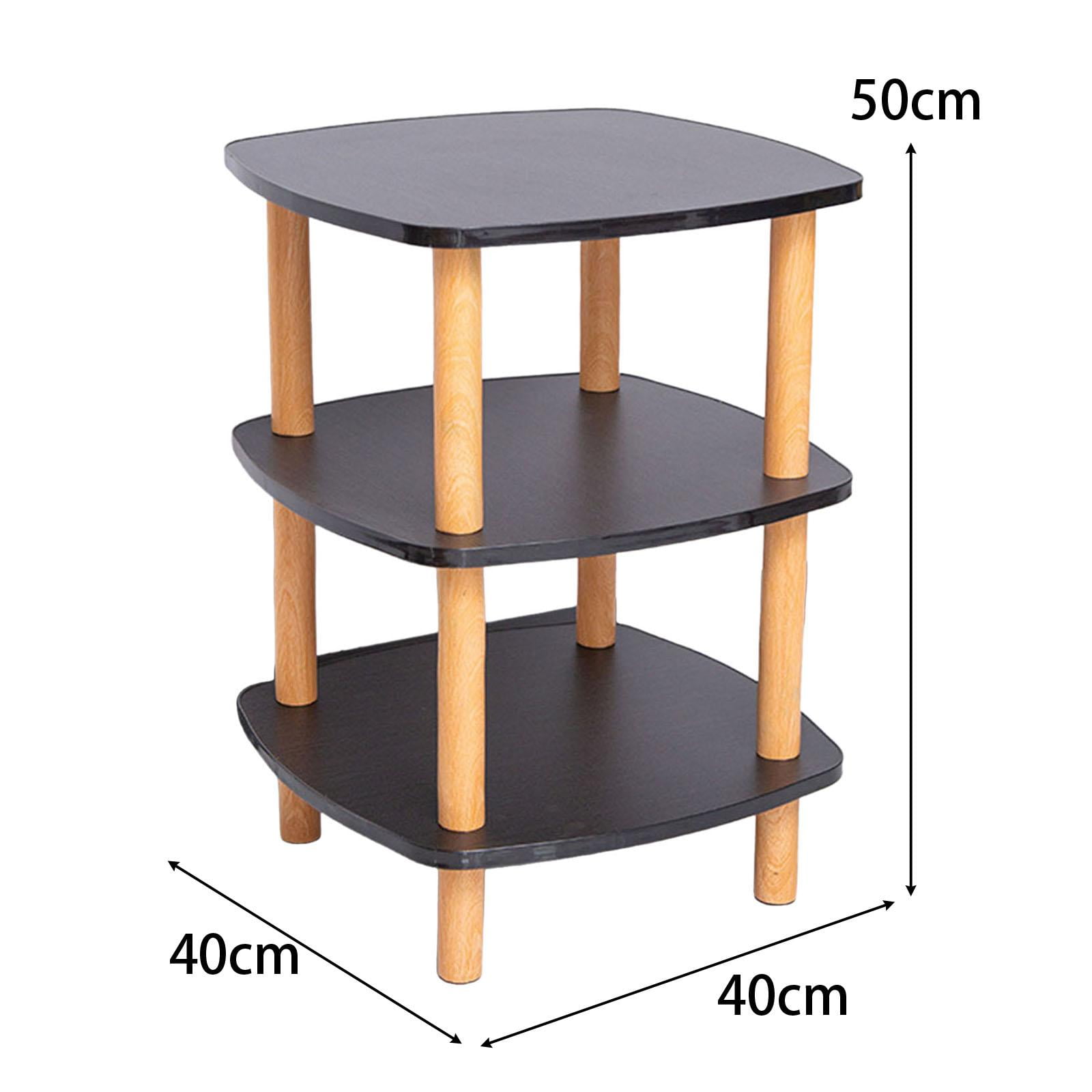 kowaku Side Table Bedside Small Square Table,3 Tier Density Board ...