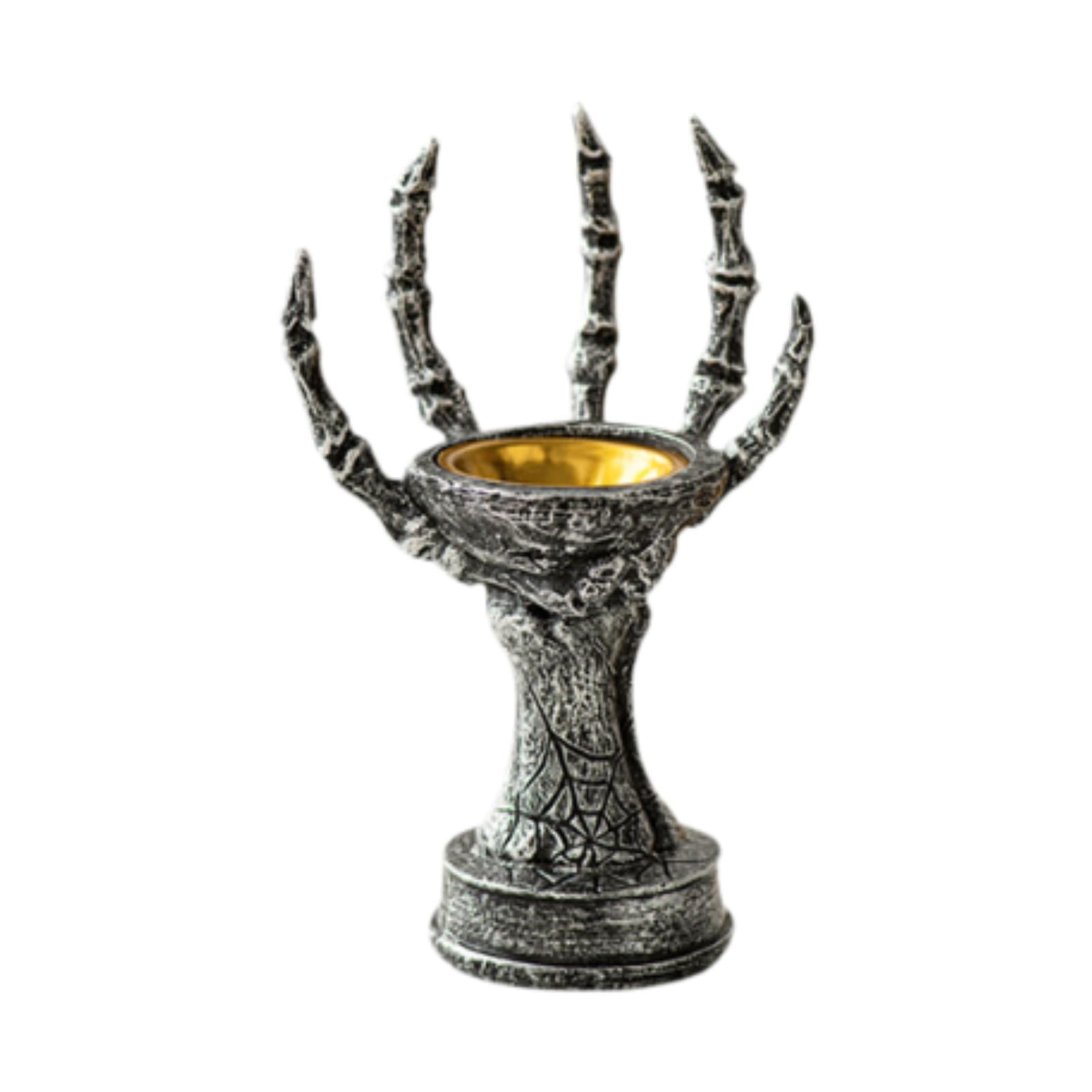 kowaku Skeleton Hand Holder Artwork Spooky Claw Burner for Dining Room ...
