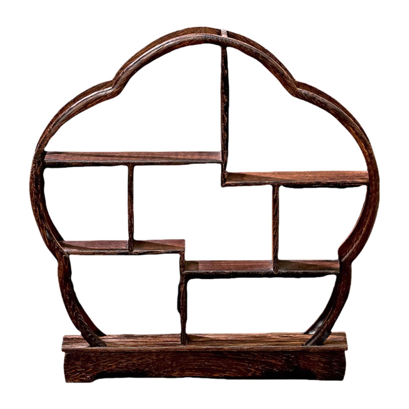 kowaku Tea Set Rack Wooden Display Shelf Tabletop Stable Portable Tea ...